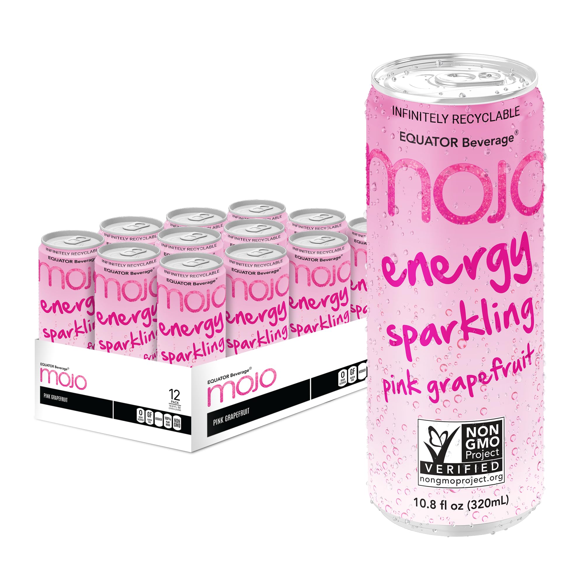 Amazon.com : MOJO Energy Sparkling Pink Grapefruit | Hydration Drink ...