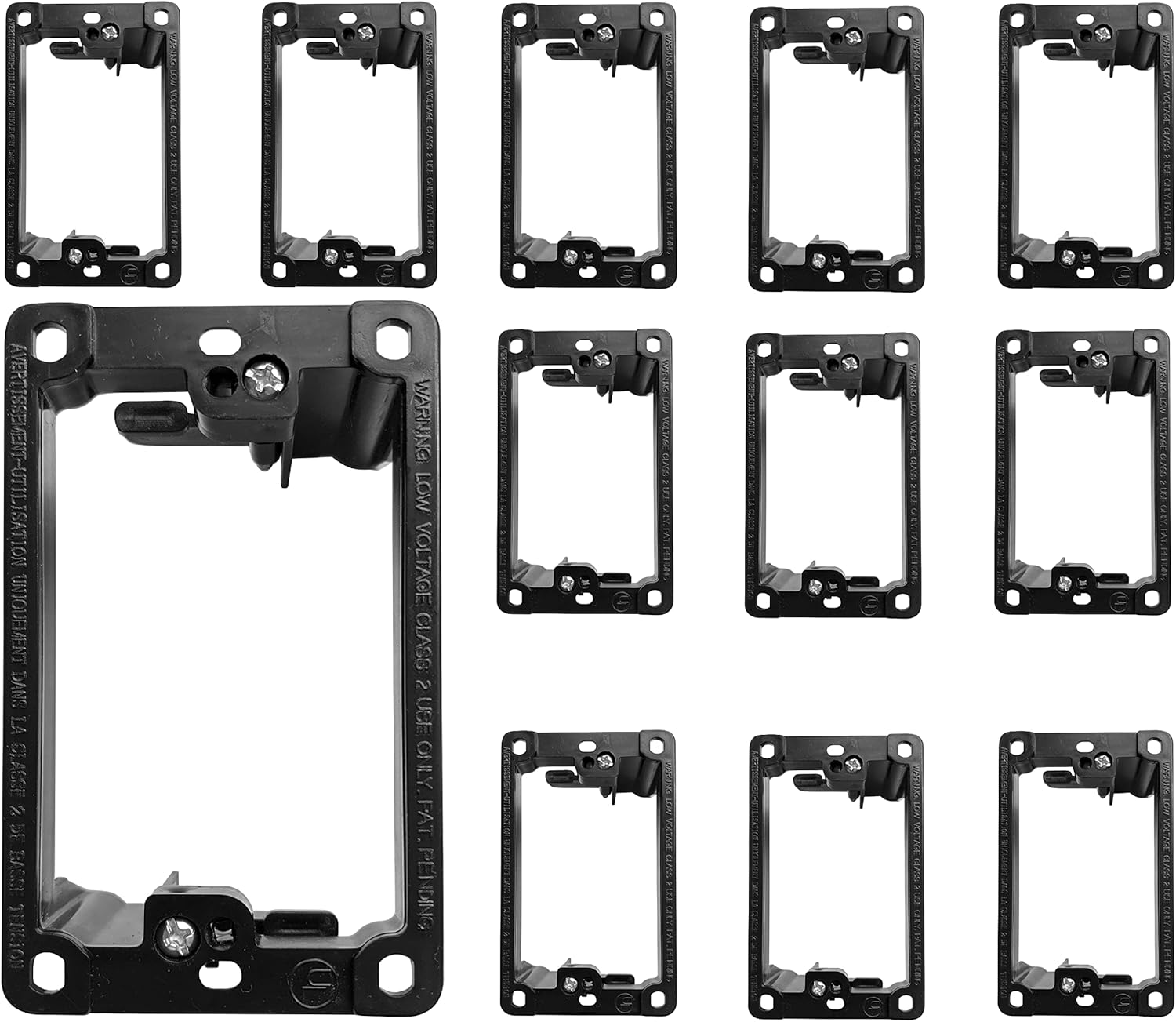 Amazon.com: BestMounts - 12 Pack Low Voltage Mounting Brackets 1 Gang ...