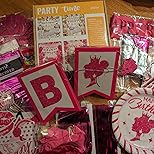 Amazon.com: Pink Birthday Party Decorations for Girls - (Total 85pcs) pink Glitter happy ...