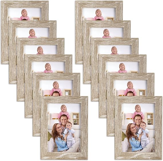 Amazon.com - Giftgarden 12 Pack 3.5x5 Picture Frame Distressed White ...