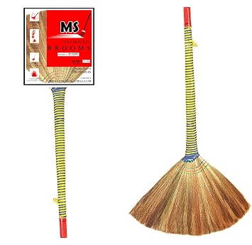 MS Diamond No Dust Burma Broom, Asian Broom Stick for Home Cleaning ...