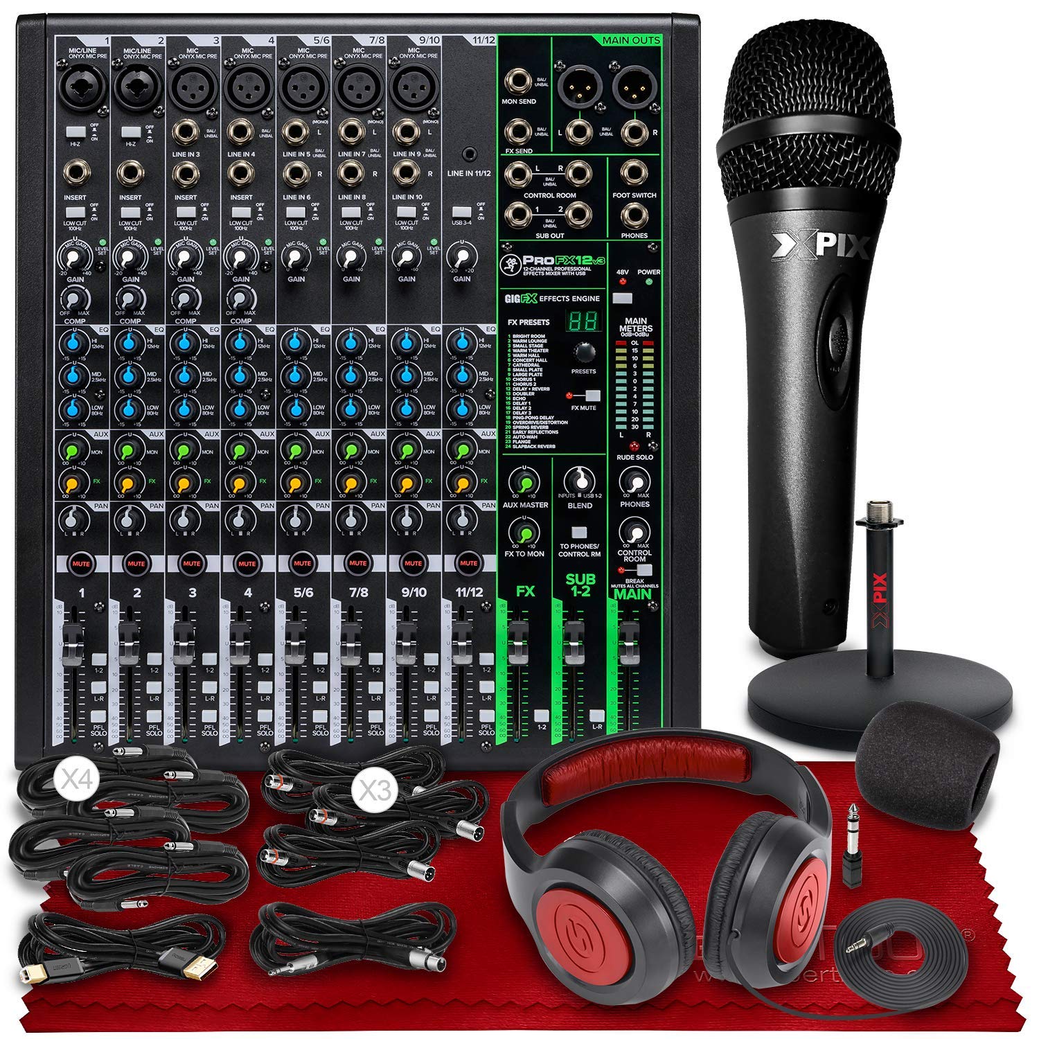 Snapklik.com : Mackie ProFX12v3 12-Channel Professional Sound ...