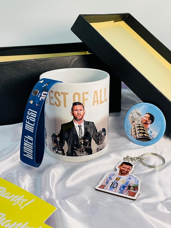 SINCE 7 STORE Lionel Messi Gift box for Leo Fans, INCLUDES 4 products ...