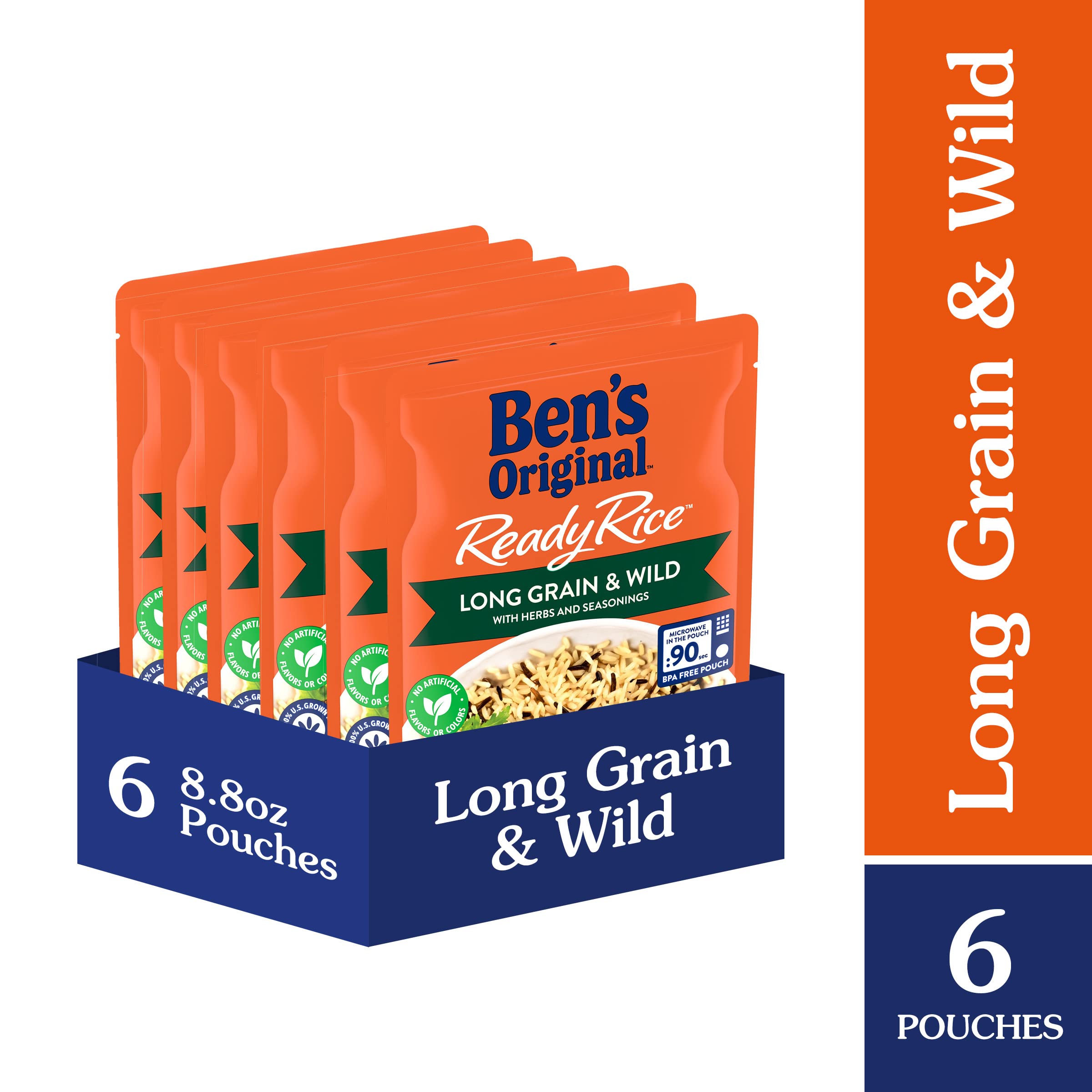 Snapklik.com : BENS ORIGINAL Ready Rice Long Grain And Wild Flavored ...