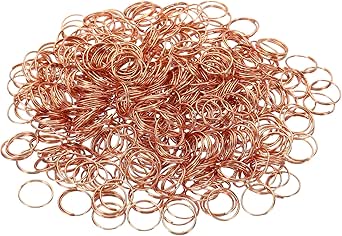 PATIKIL Mini Split Rings, 500 Pack 11mm/0.4" OD Split Circular Ring ...