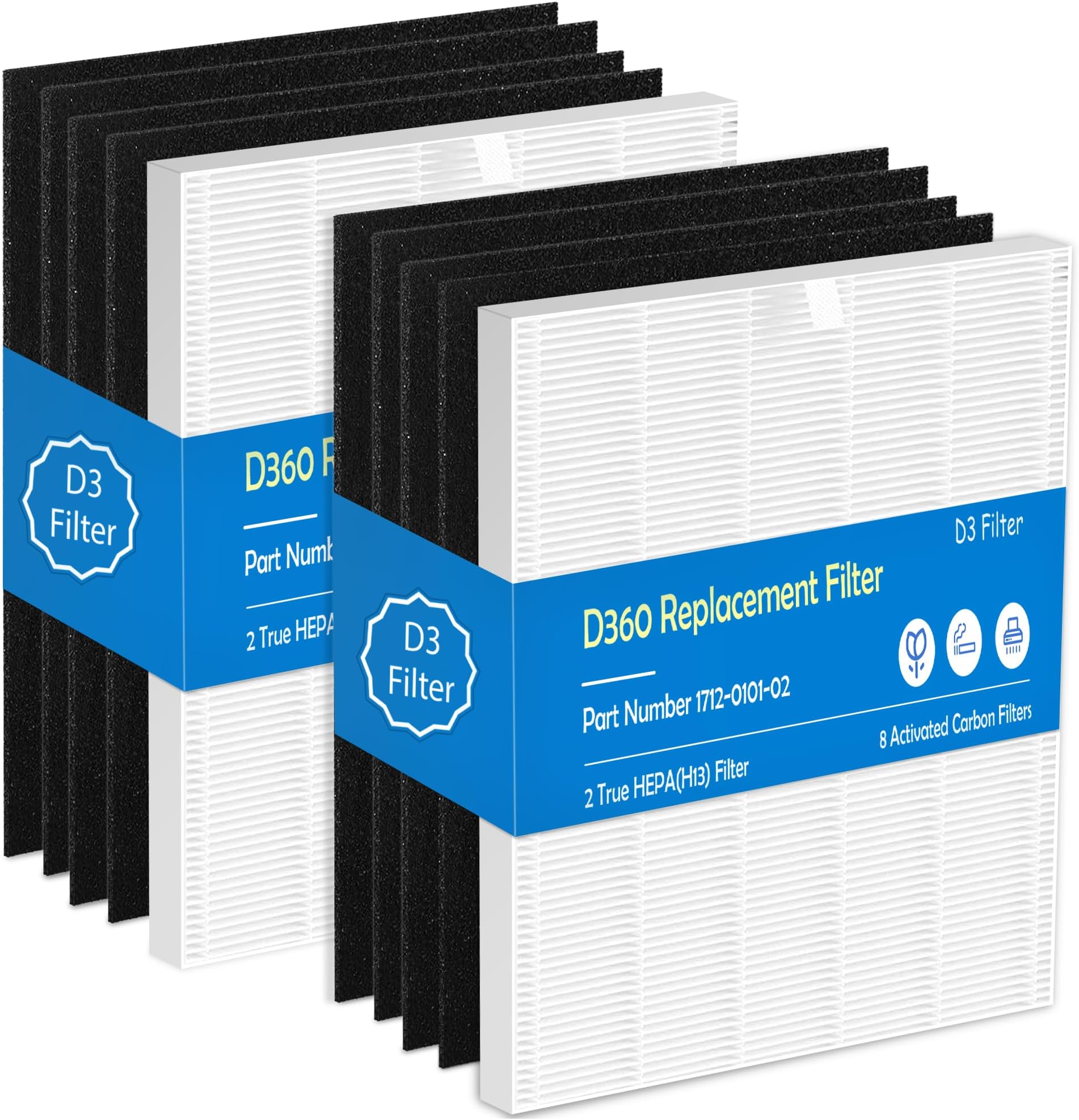 Amazon.com: TOMORAL D360 Replacement Filter D3 Compatible with Winix ...