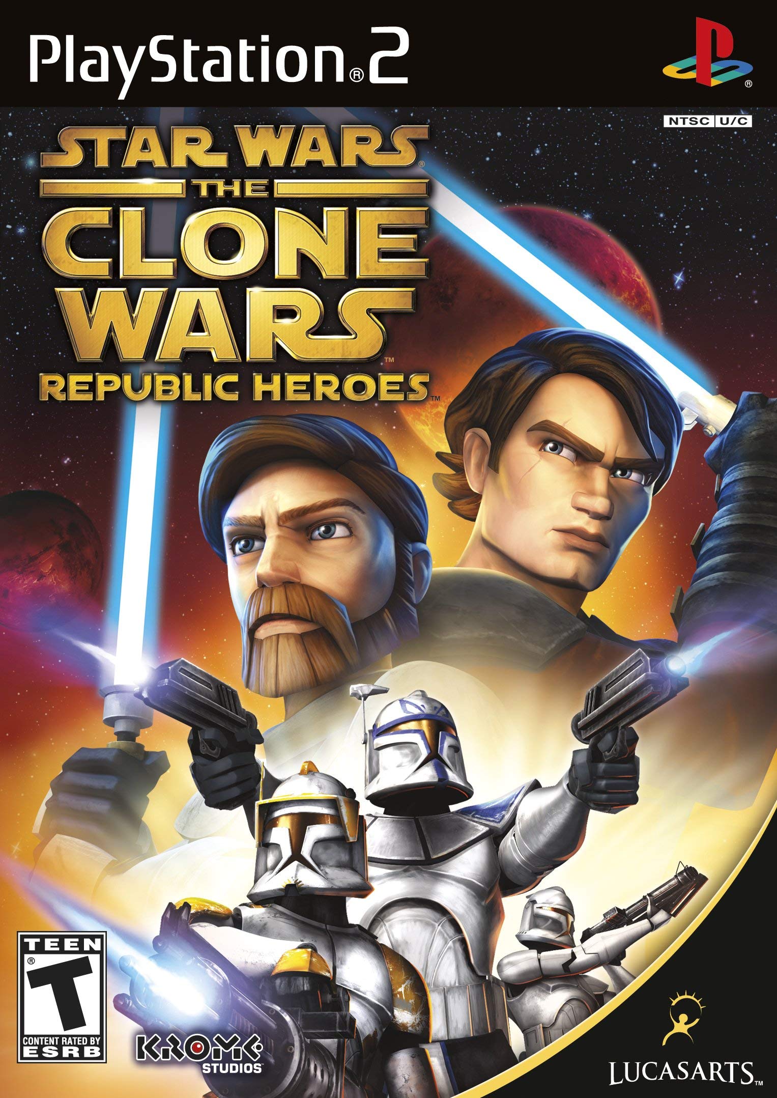 Star Wars the Clone Wars: Republic Heroes - PlayStation 2 (Renewed ...