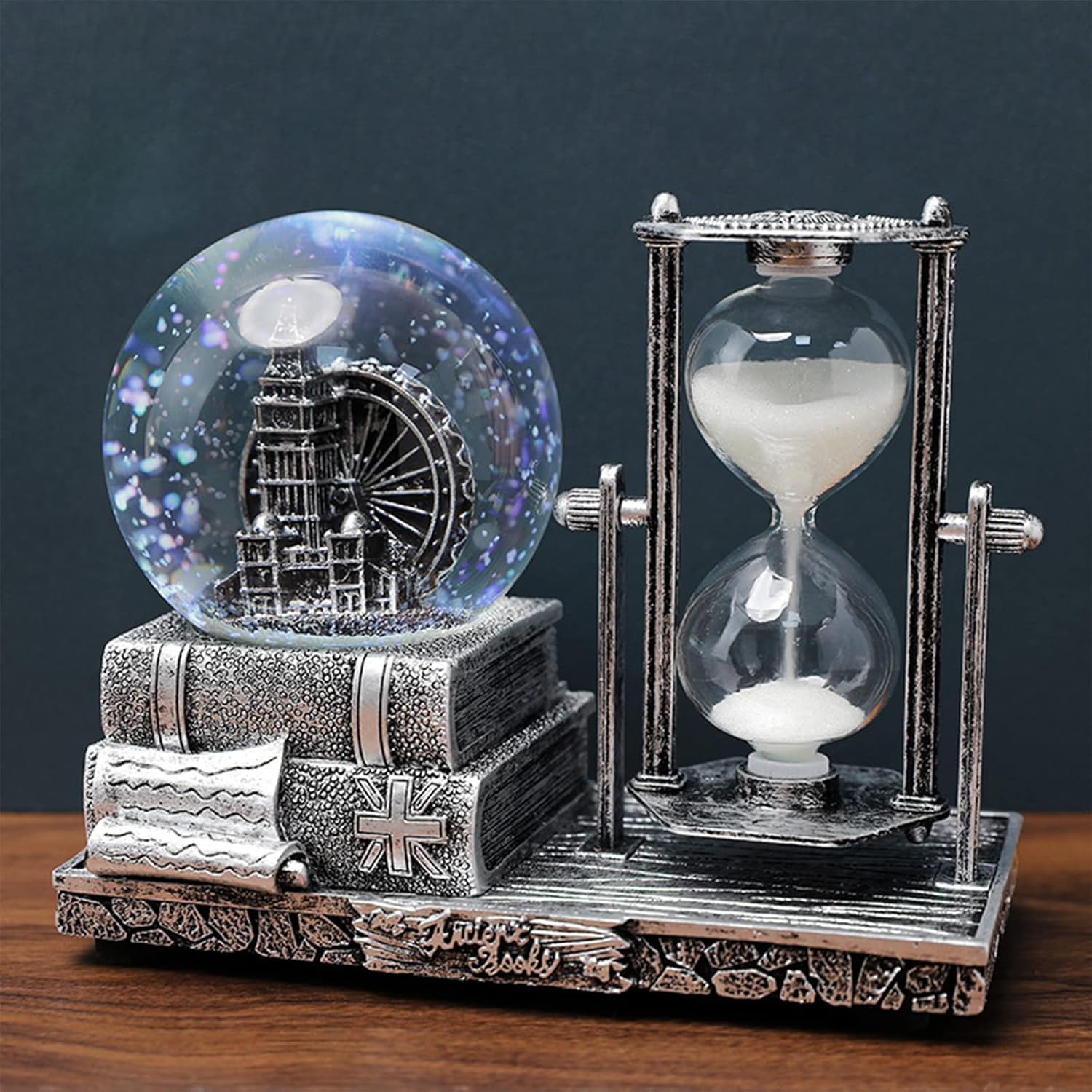 Amazon.com: Music Crystal Snow Globe with Hourglass Timer Home ...
