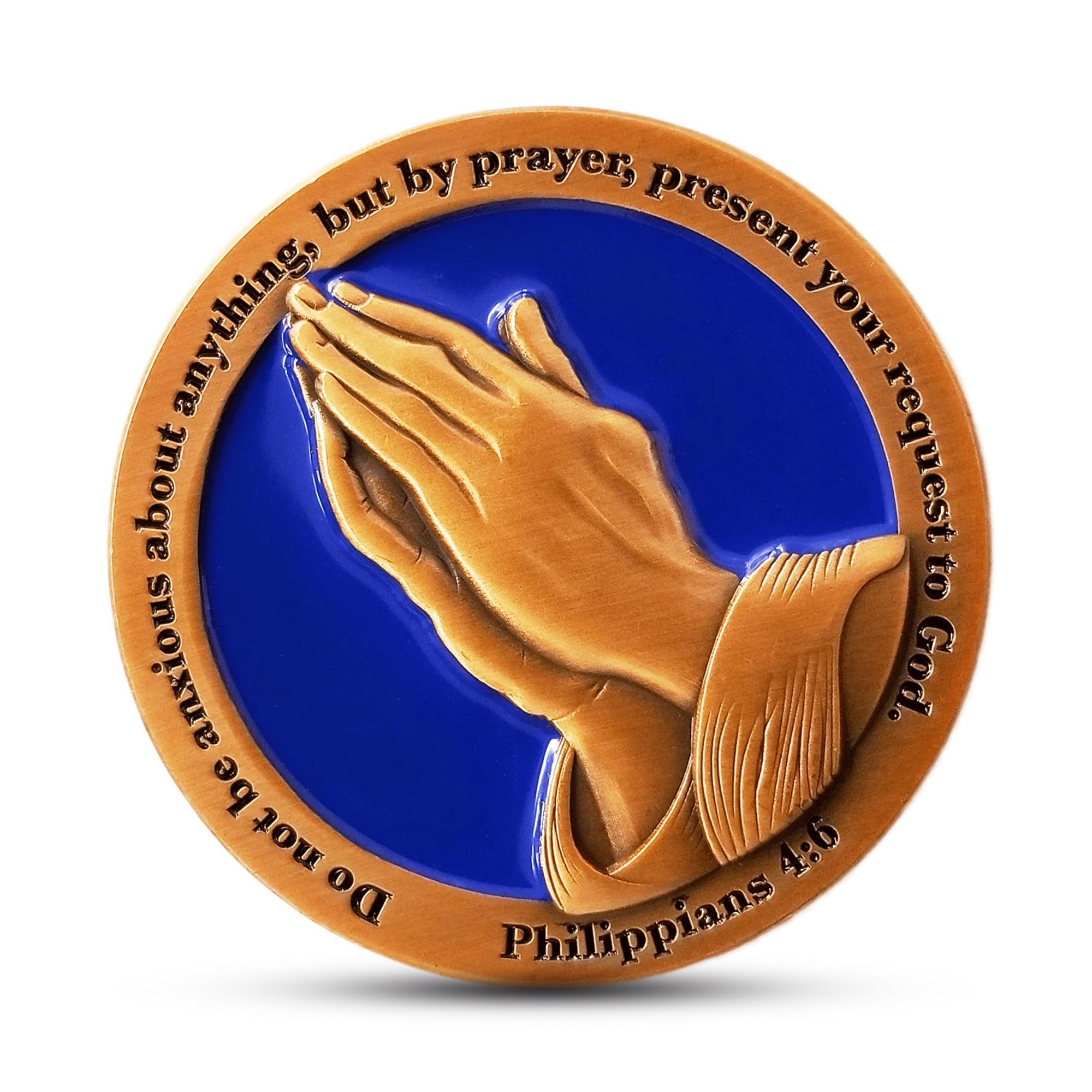 Amazon.com: 1pc Serenity Prayer Coin - Philippians 4:6 Do Not Be ...