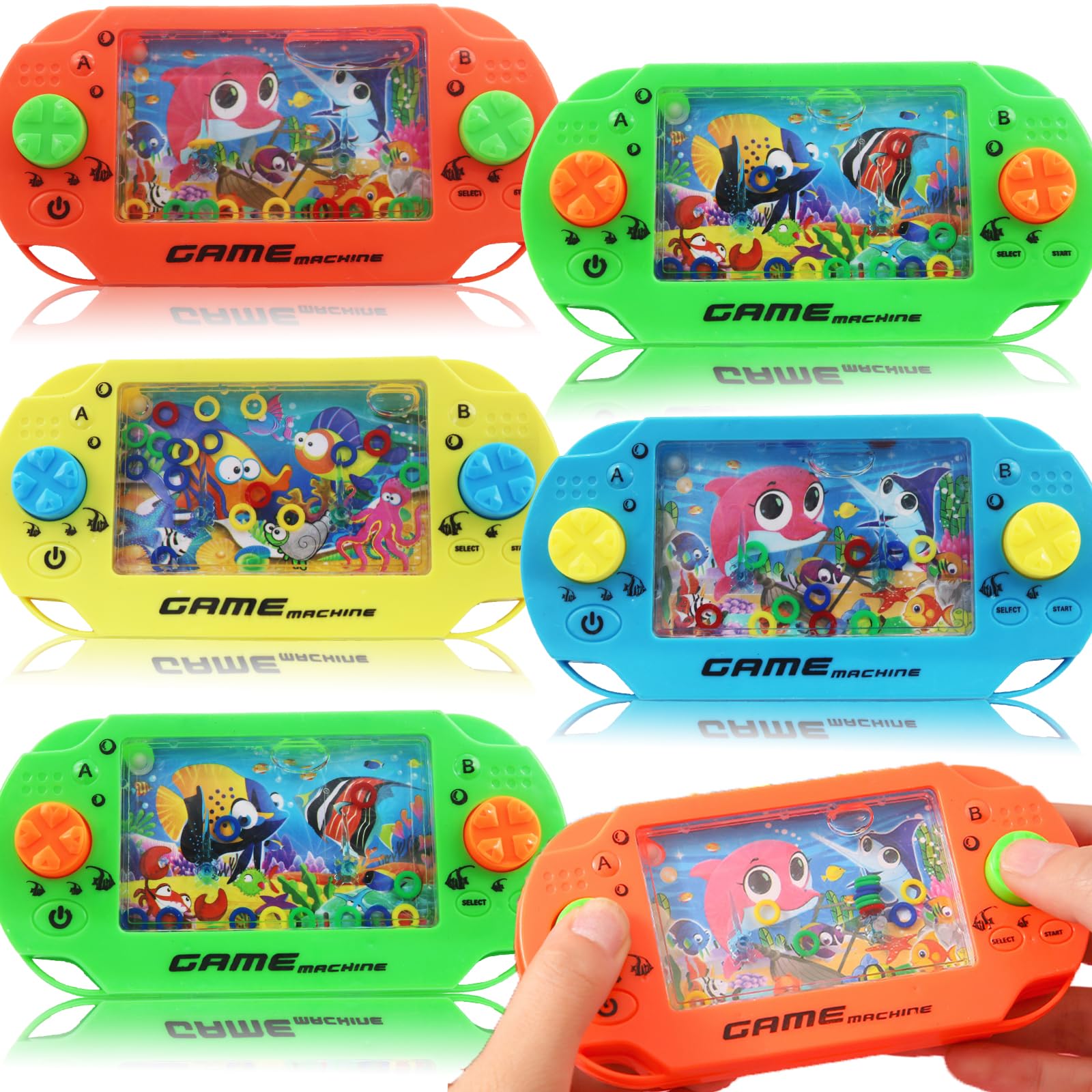 Amazon.com: 5 Pack Handheld Water Ring Games Party Favors for Kids ...