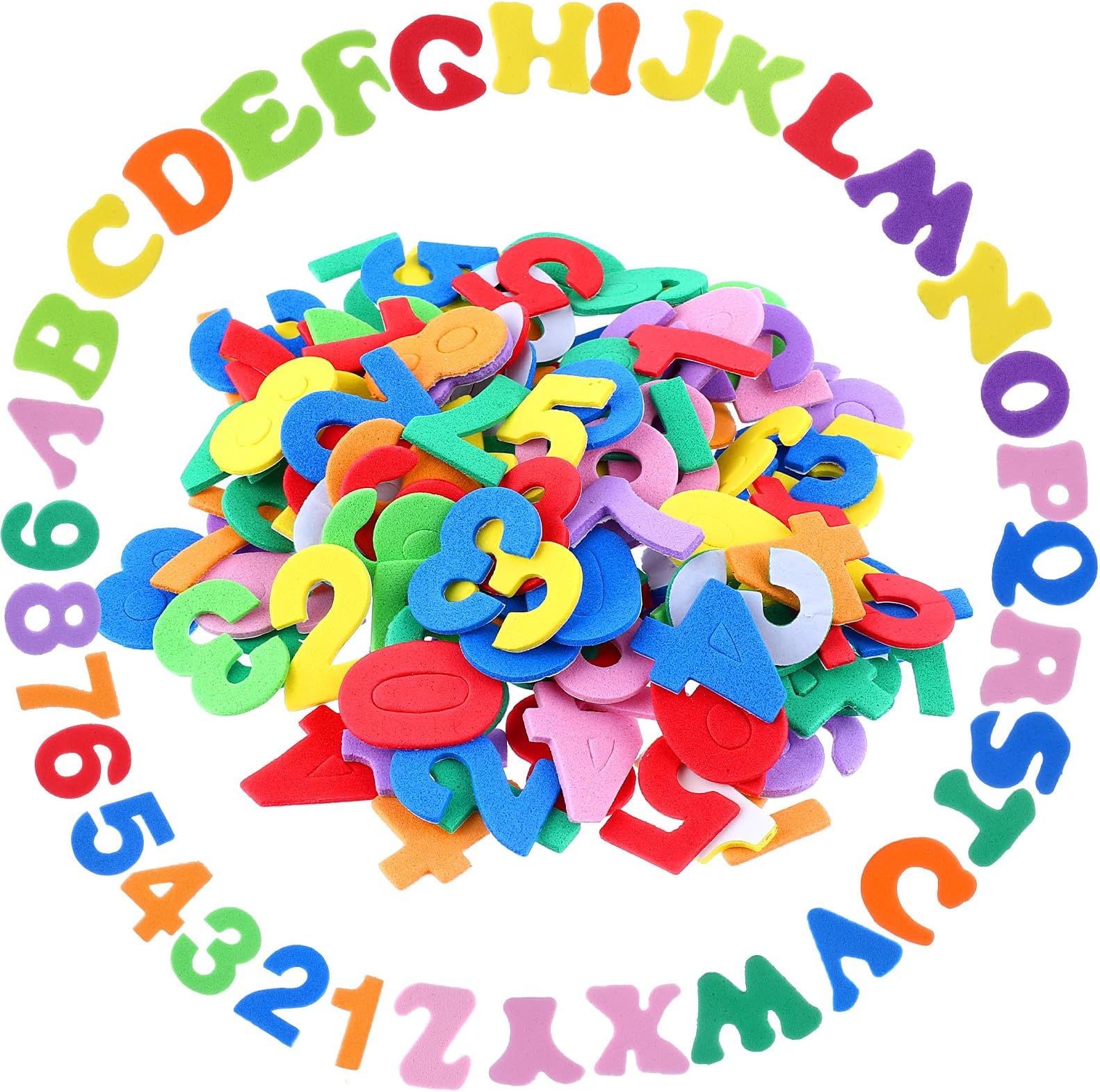 Amazon.com: Foam Letter Stickers - Foam Alphabet Letters 1/2" Self ...