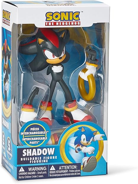 Amazon.com: Sonic The Hedgehog Action Figure Toy – Shadow Figure with ...