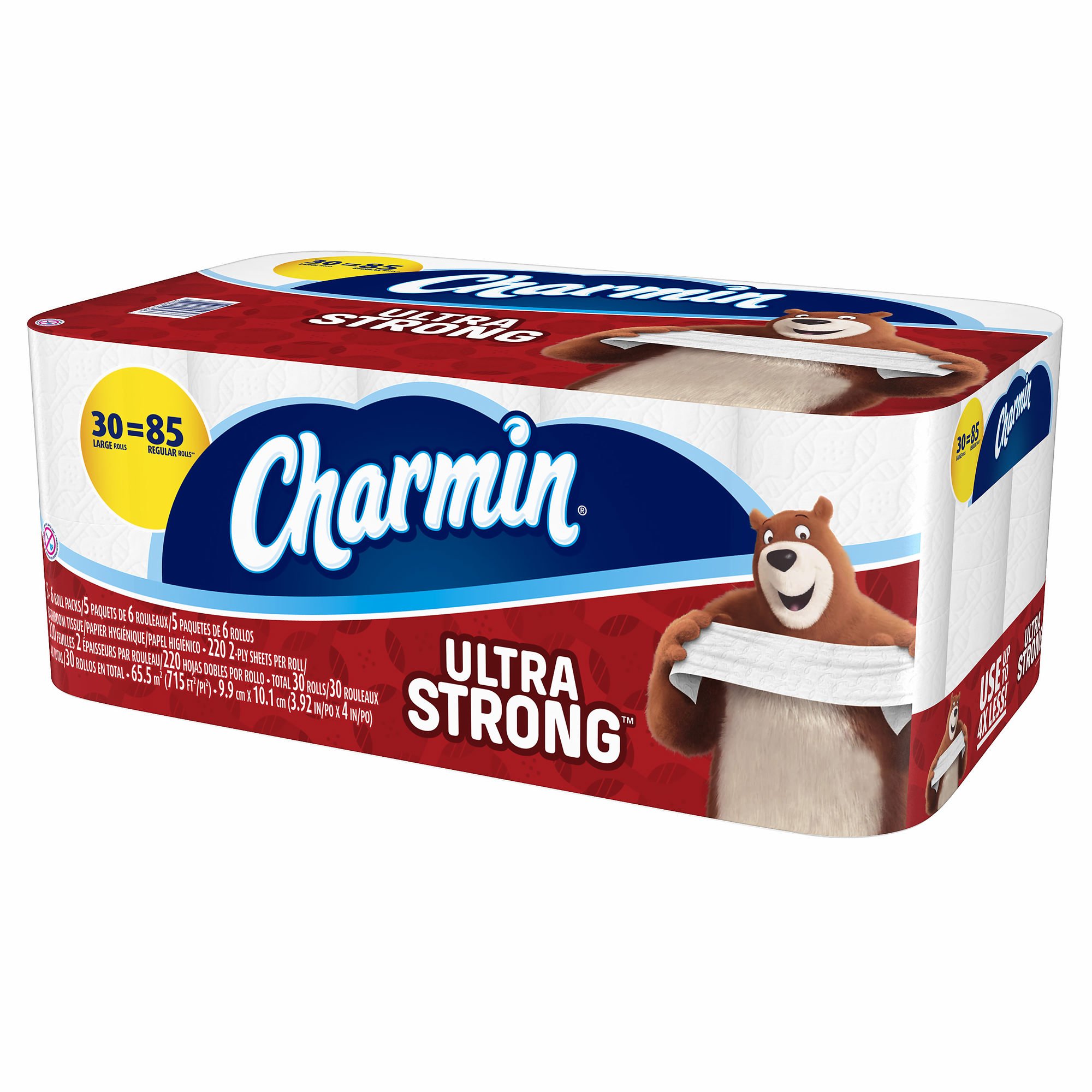Amazon.com: Charmin Ultra Strong Toilet Paper, 30 Large Rolls : Health ...