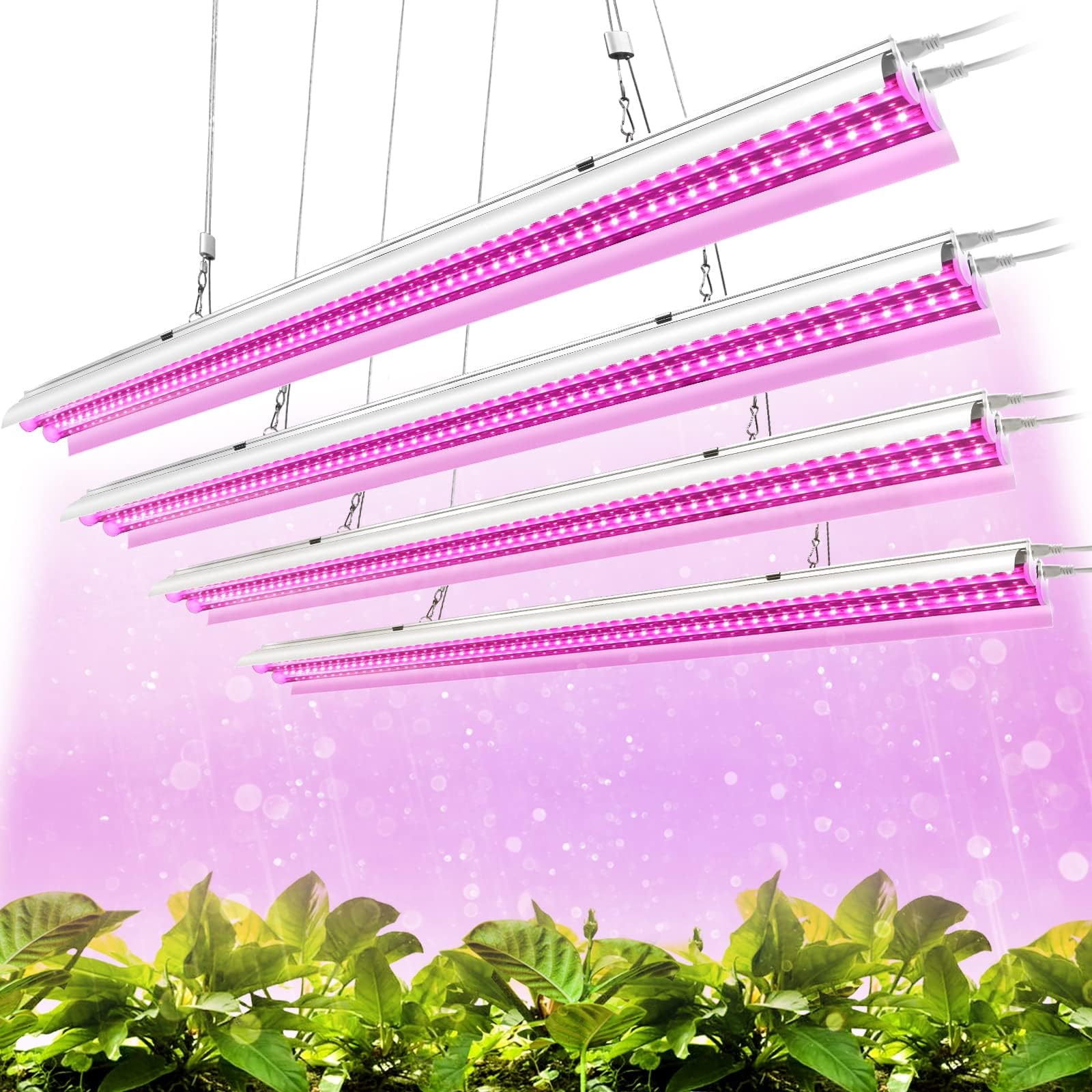 Amazon.com: hykolity LED Grow Light, 4ft T8, 252W(6 x 42W, 1400W ...