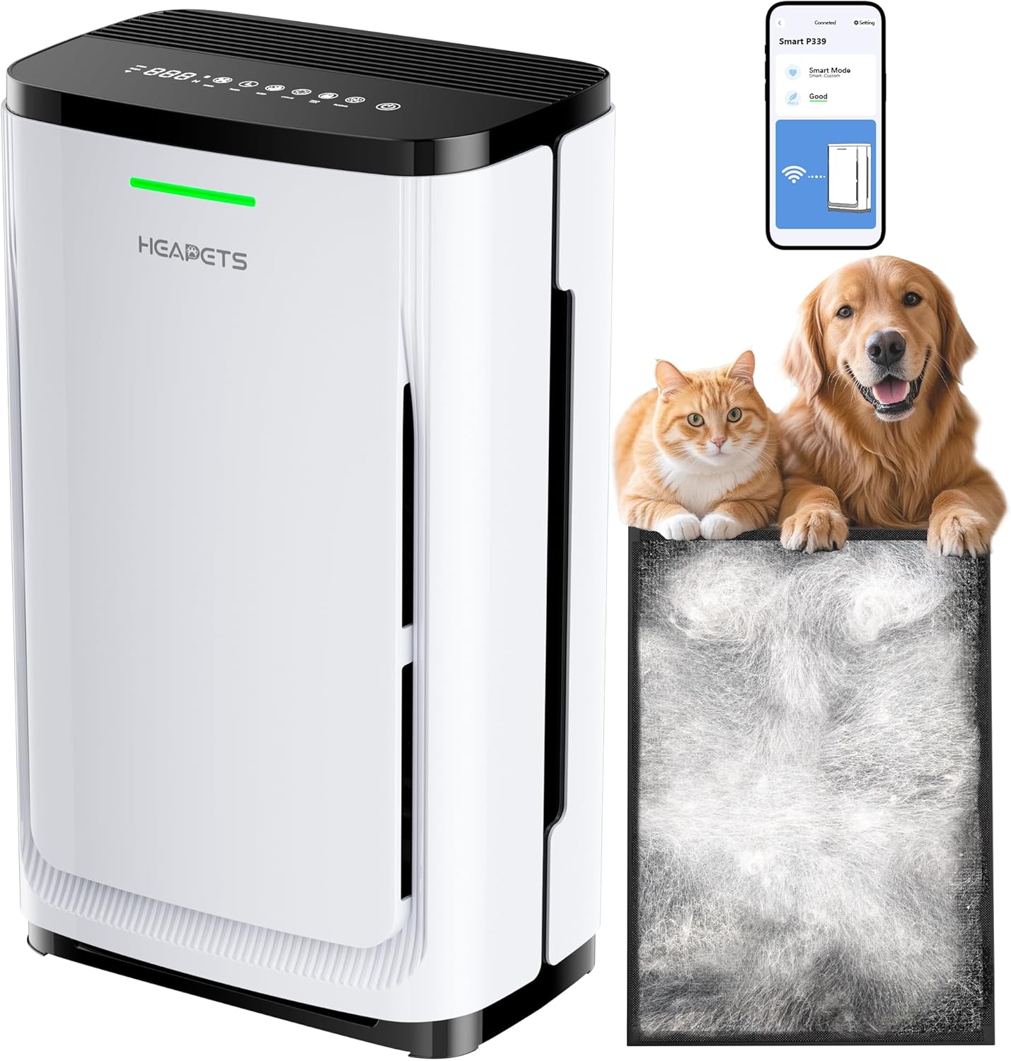 Amazon.com: Large Pet Air Purifier for Home up to 4200 sq ft, Suck up ...