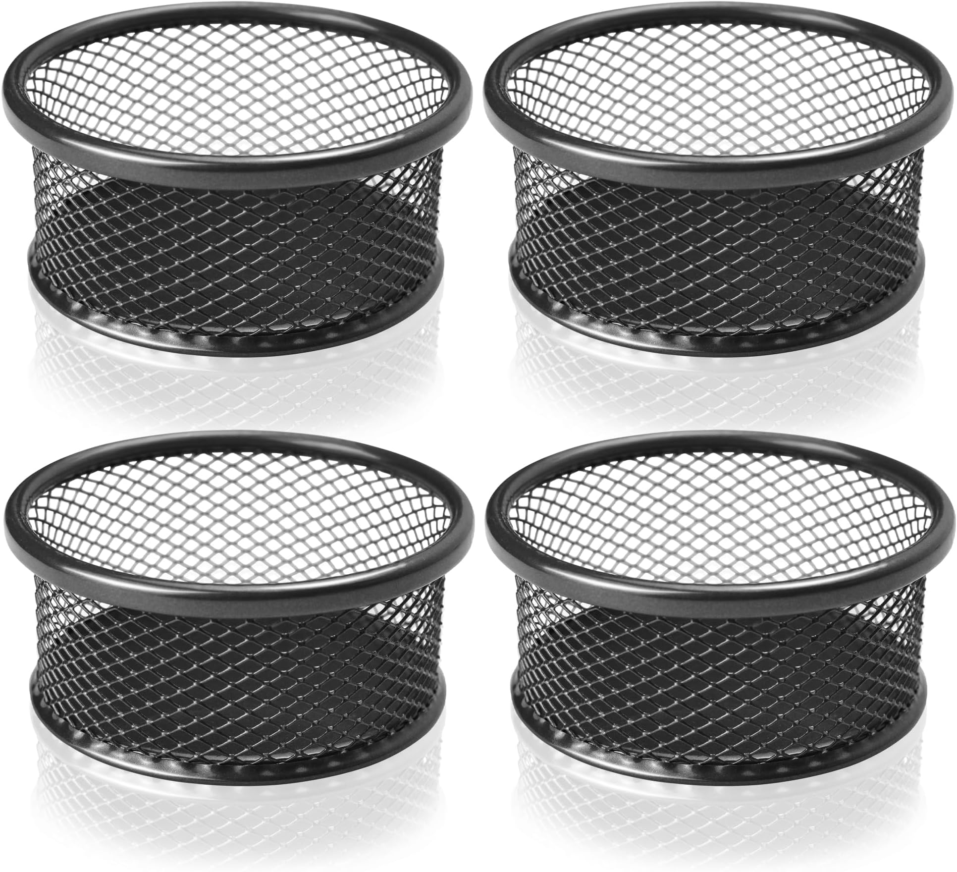 Amazon.com : QIENL 4 Pack Mesh Paper Clip Holder for Desk, Black ...