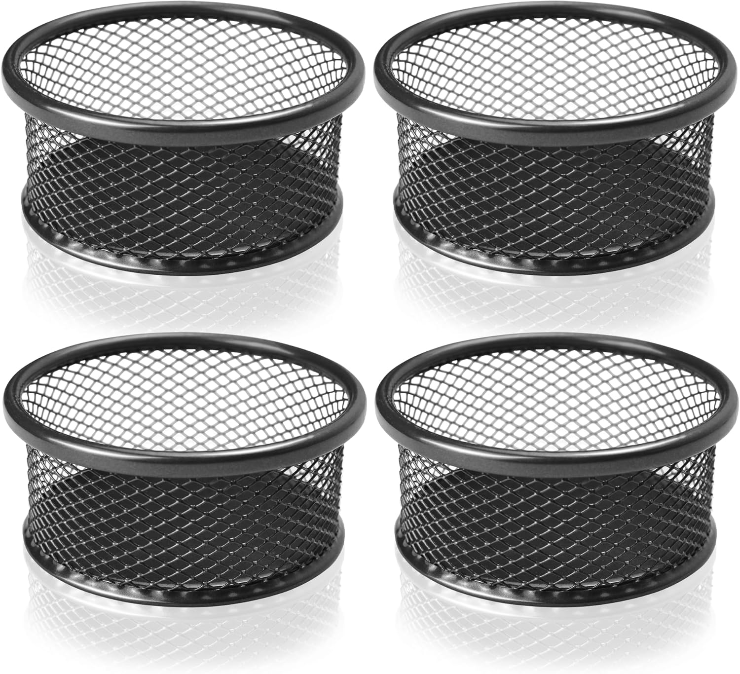 Amazon.com : QIENL 4 Pack Mesh Paper Clip Holder for Desk, Black ...