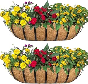 Amazon.com: SMYAXUNW 2pack 36-inch Window Sill Window Railing Planters ...