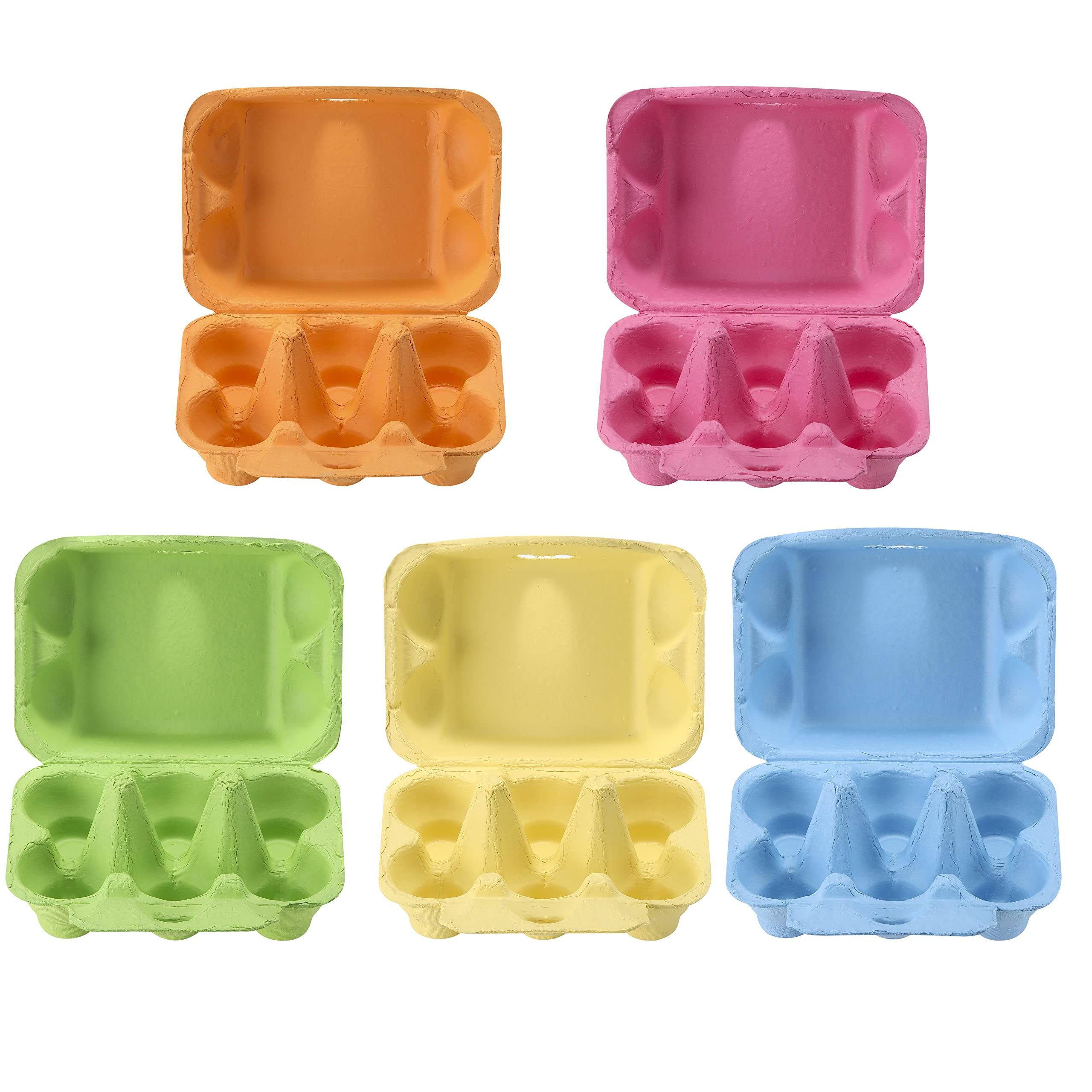 Colored Half Dozen Egg Cartons 240 Pcs Set, Natural Pulp Paper Egg ...