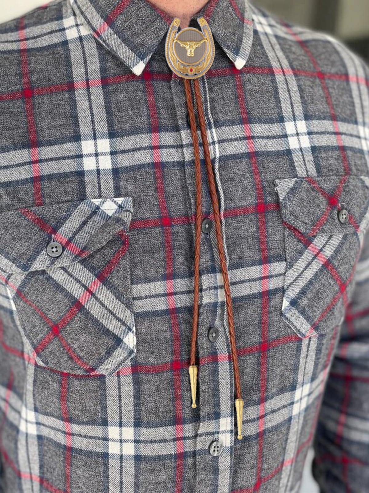 Snapklik.com : Cowboy Ties For Men, Gold Bull Bolo Tie, American Bolo ...
