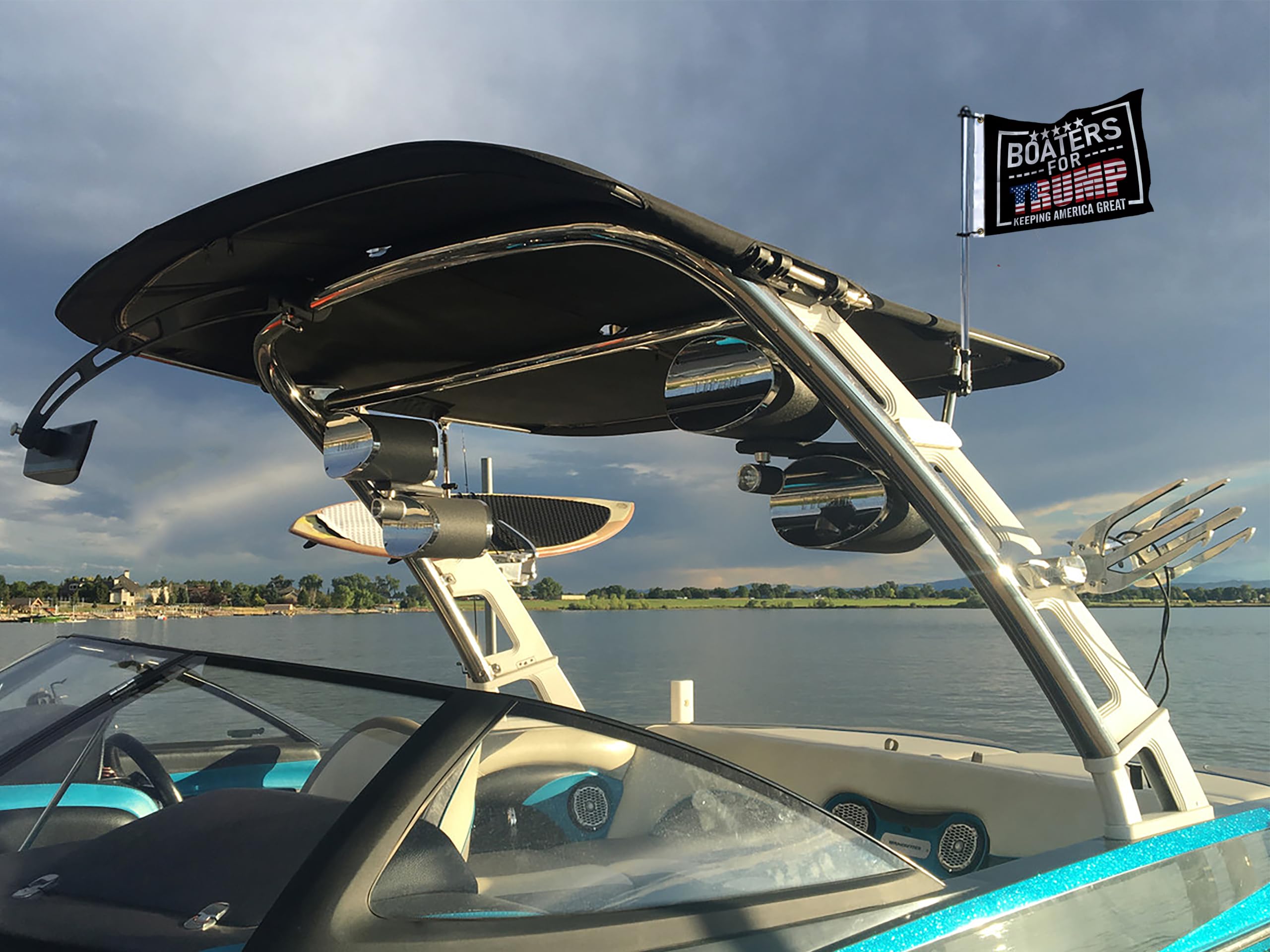 Boaters For Trump Boat Marine Flag 12x18 Inches Double Sided 3Ply Small ...