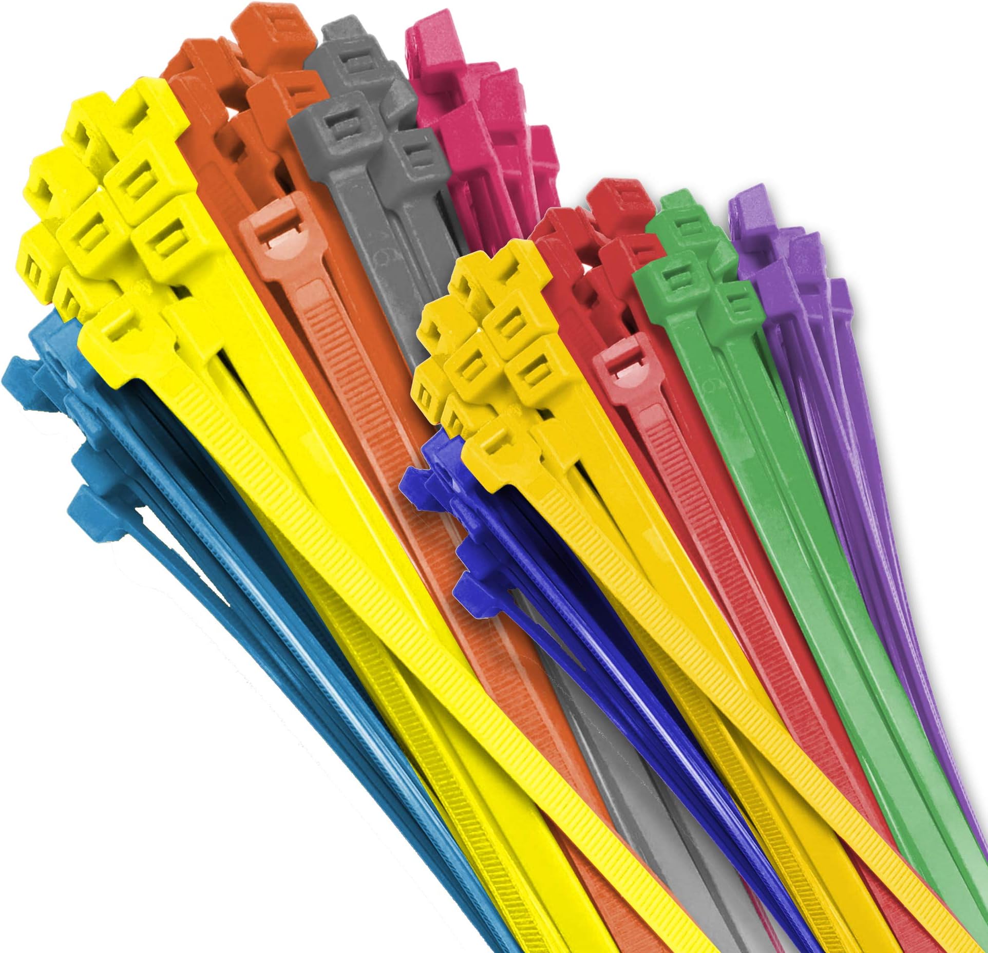 Amazon.com: XINGO 1200 PCS Colored Garden Cable Zip Ties 12 inch, 50 ...