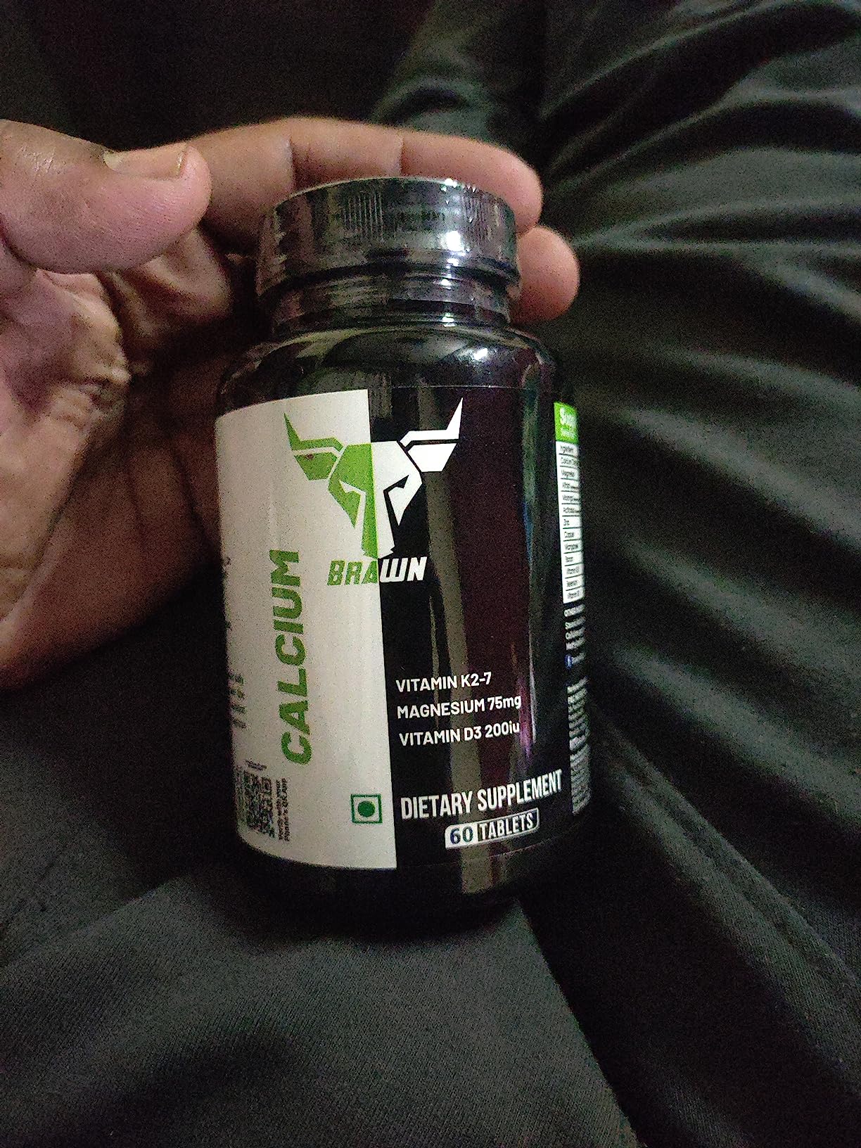 BRAWN SUPPLEMENTS Calcium-Strong Bones 800mg, with Vitamin K2-7 ...