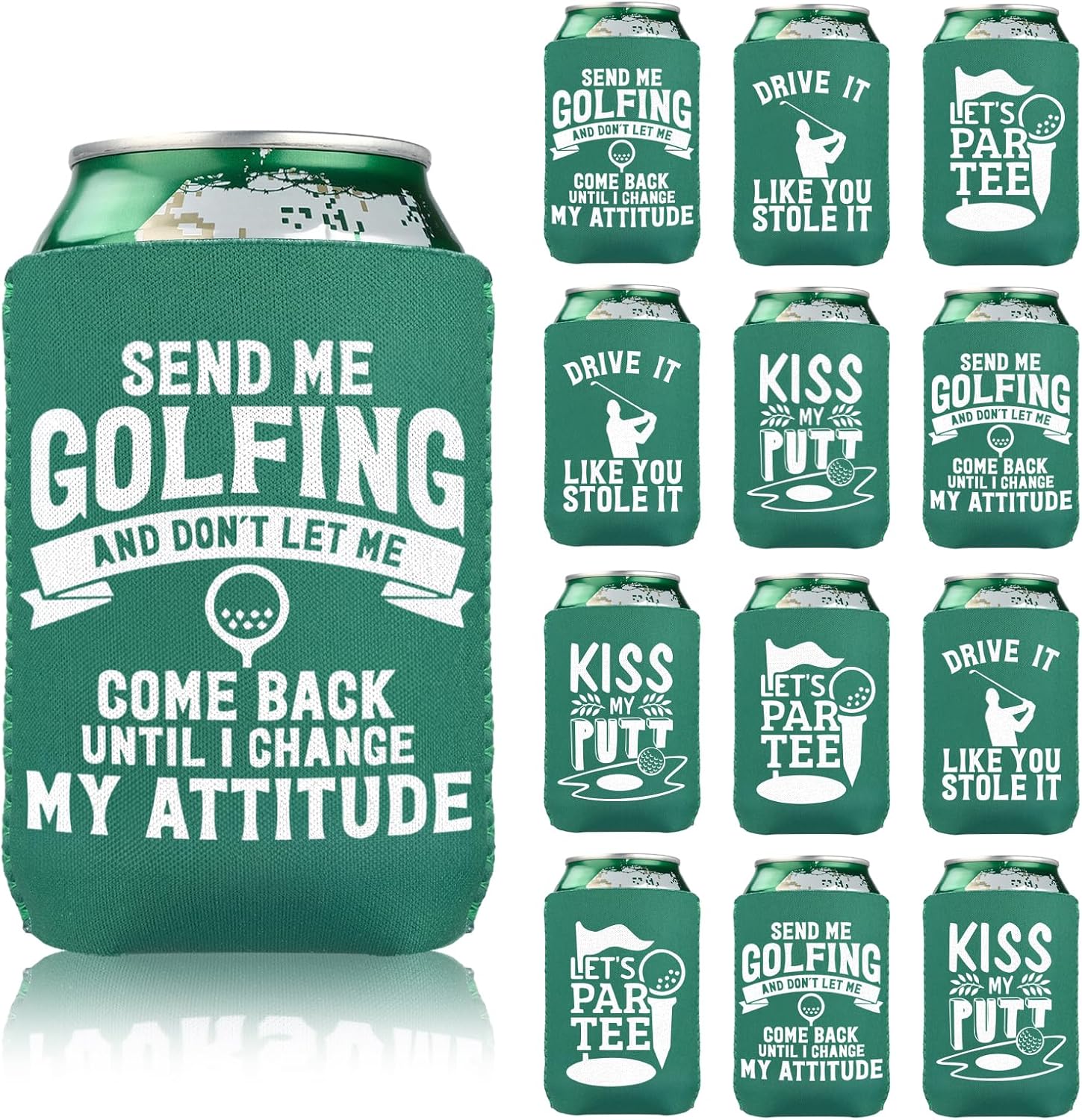 Amazon.com: LFZHAN For Golf Party Decorations,Beer Can Cooler Funny ...