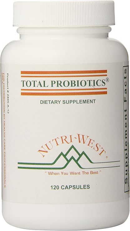 Amazon.com: nutri-west Total Probiotics 120 Capsules, 2.4 Ounce ...