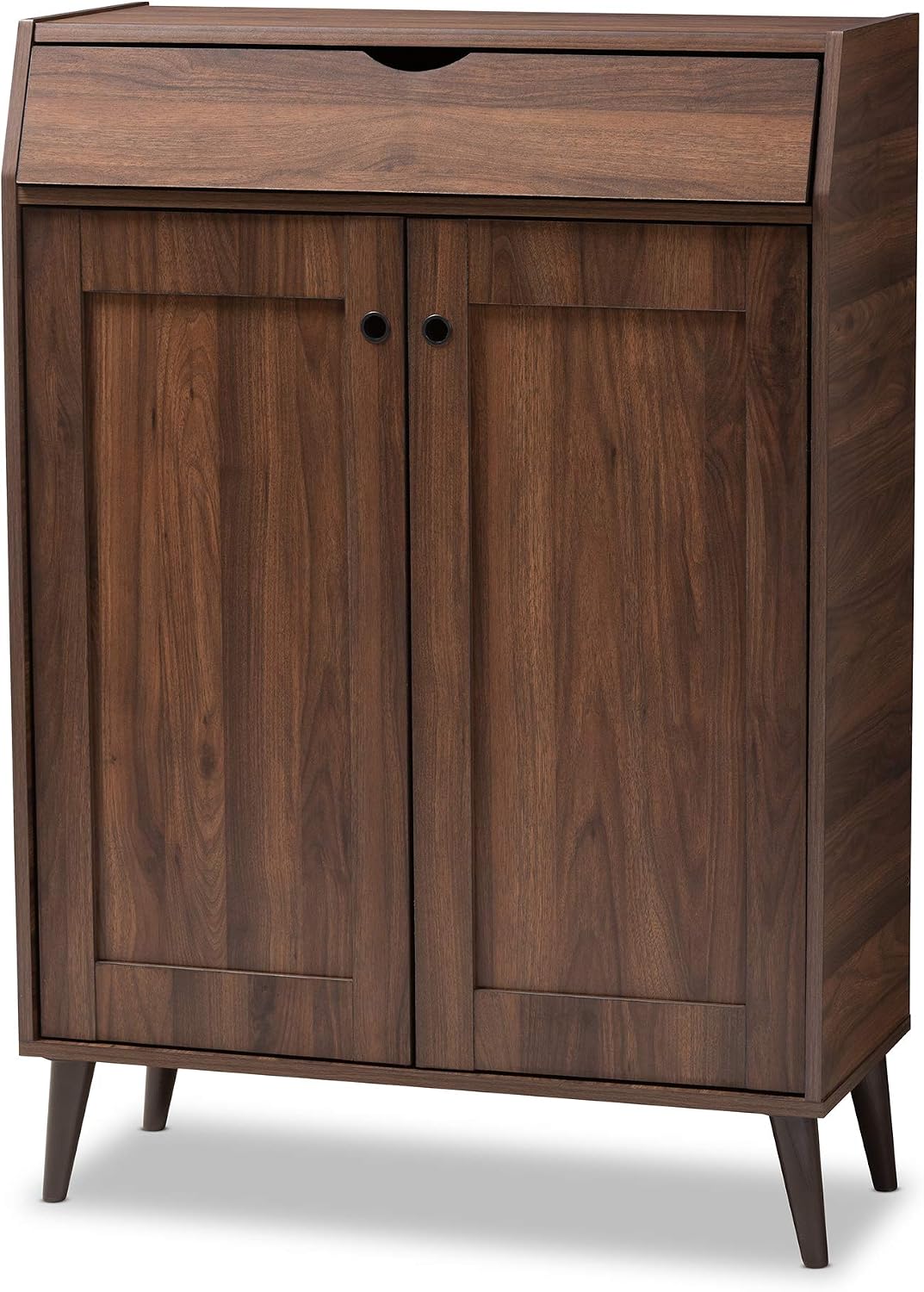 Amazon.com: Baxton Studio Shoe Cabinets, One Size, Walnut : Home & Kitchen