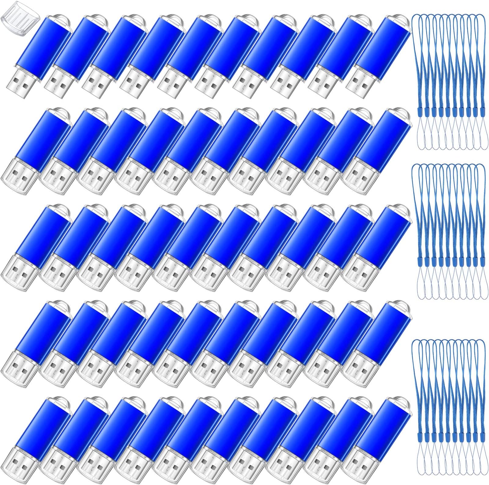 Amazon.com: 50 Pack 256MB USB 2.0 Flash Drives Bulk with Lanyards ...