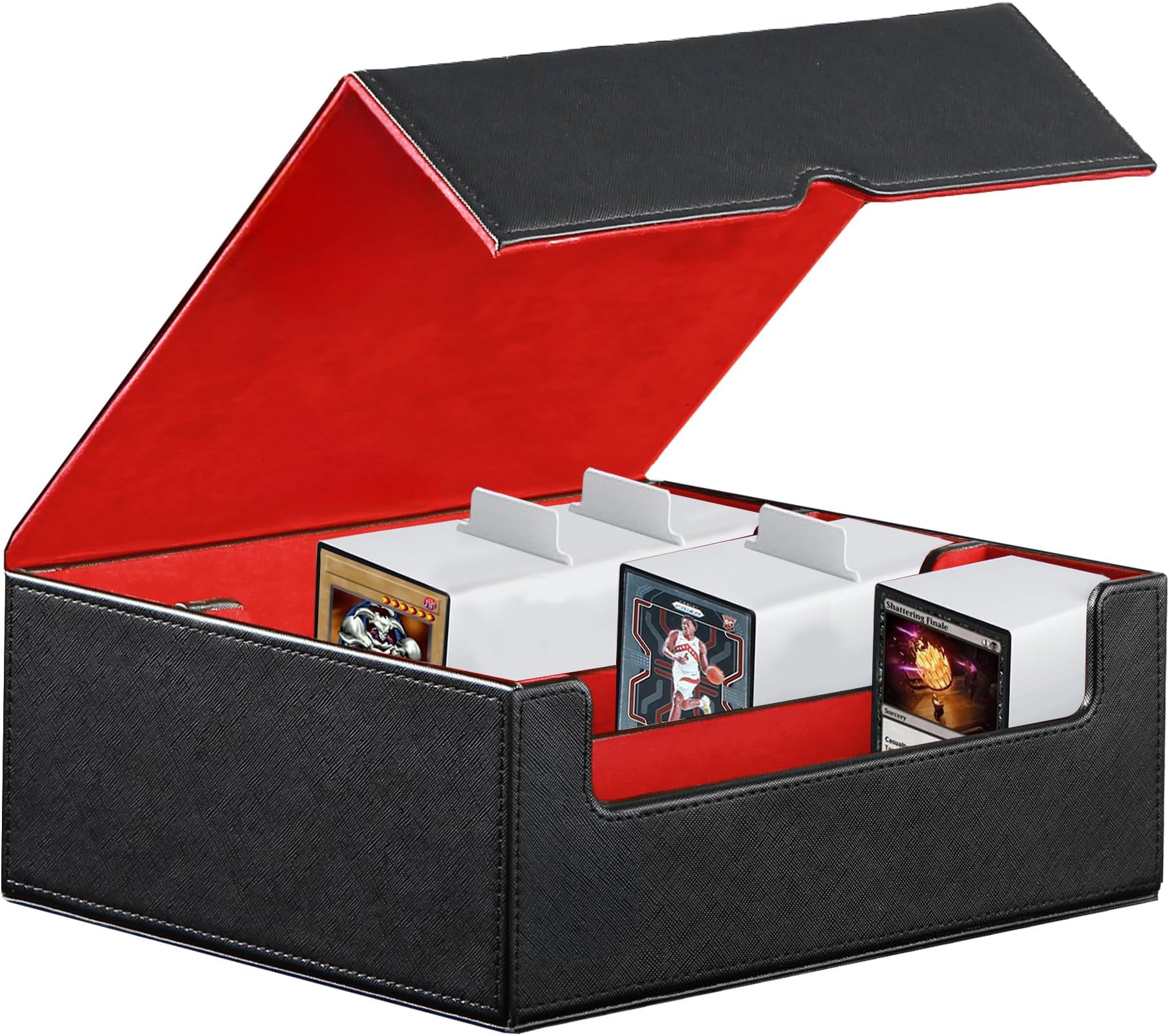 Amazon.com: PUSU Card Deck Case for Trading Cards 1800+,Leather ...