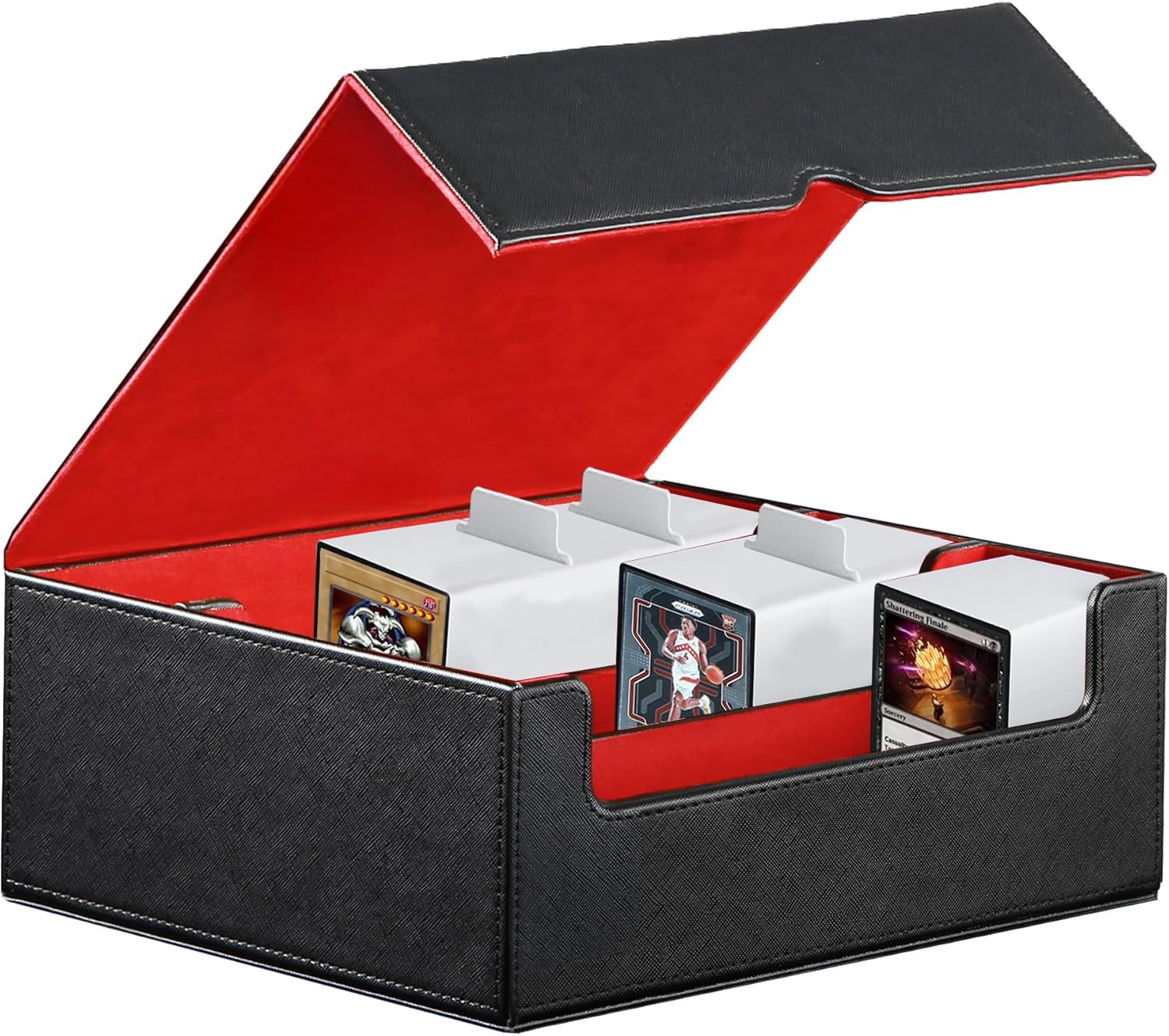 Amazon.com: PUSU Card Deck Case for Trading Cards 1800+,Leather ...