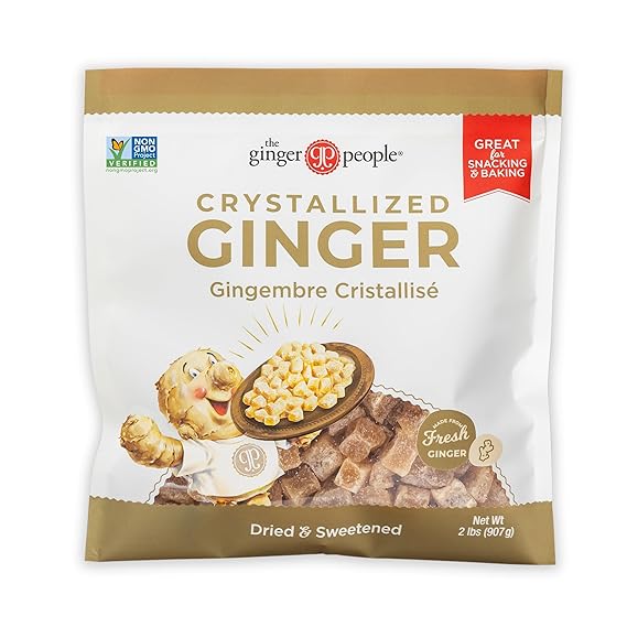 Amazon.com : The Ginger People Crystallized Ginger 2lb Bag, Non-GMO ...