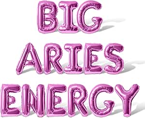 Amazon.com: Letter Balloons - BIG ARIES ENERGY 16" Inch Alphabet ...