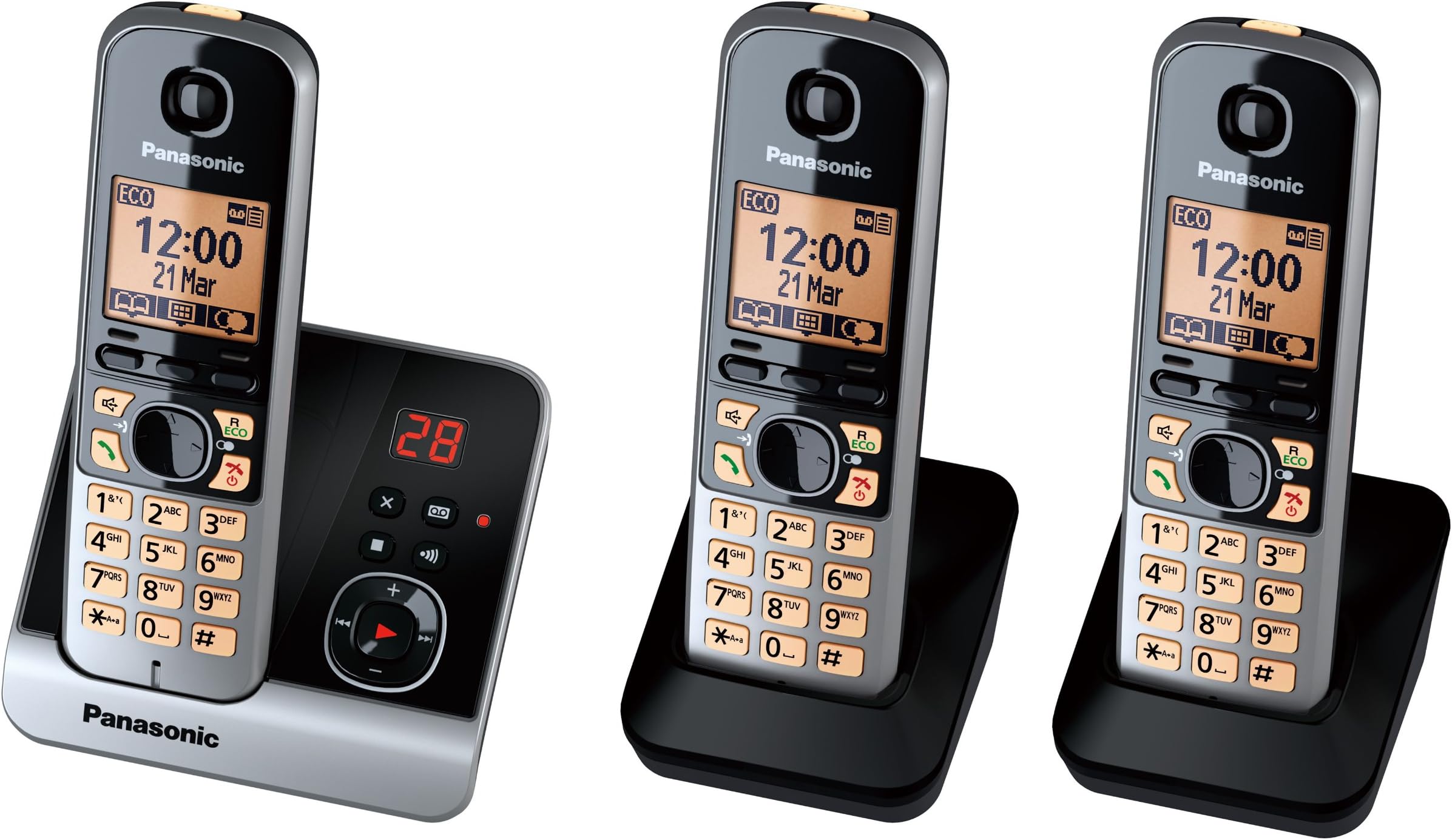 Gigaset Comfort 520A Trio - 3 Schnurlose DECT-Telefone mit ...