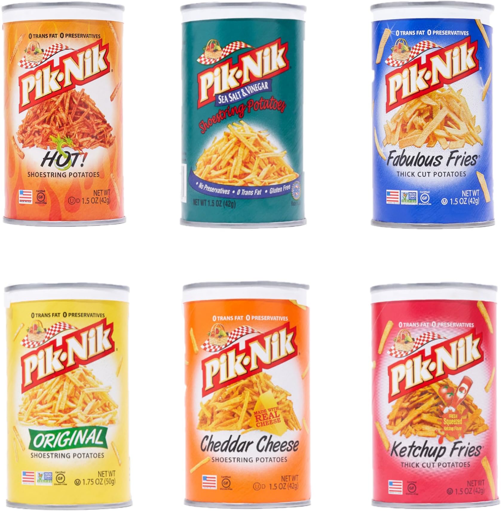 Amazon.com: Pik Nik Shoestring Potatoes, Original 9 oz (Pack of 3)