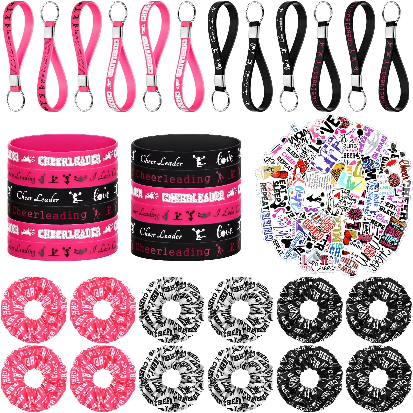Amazon.com : Hanaive 24 Pcs Cheerleader Gifts Cheer Bracelets Cheer ...