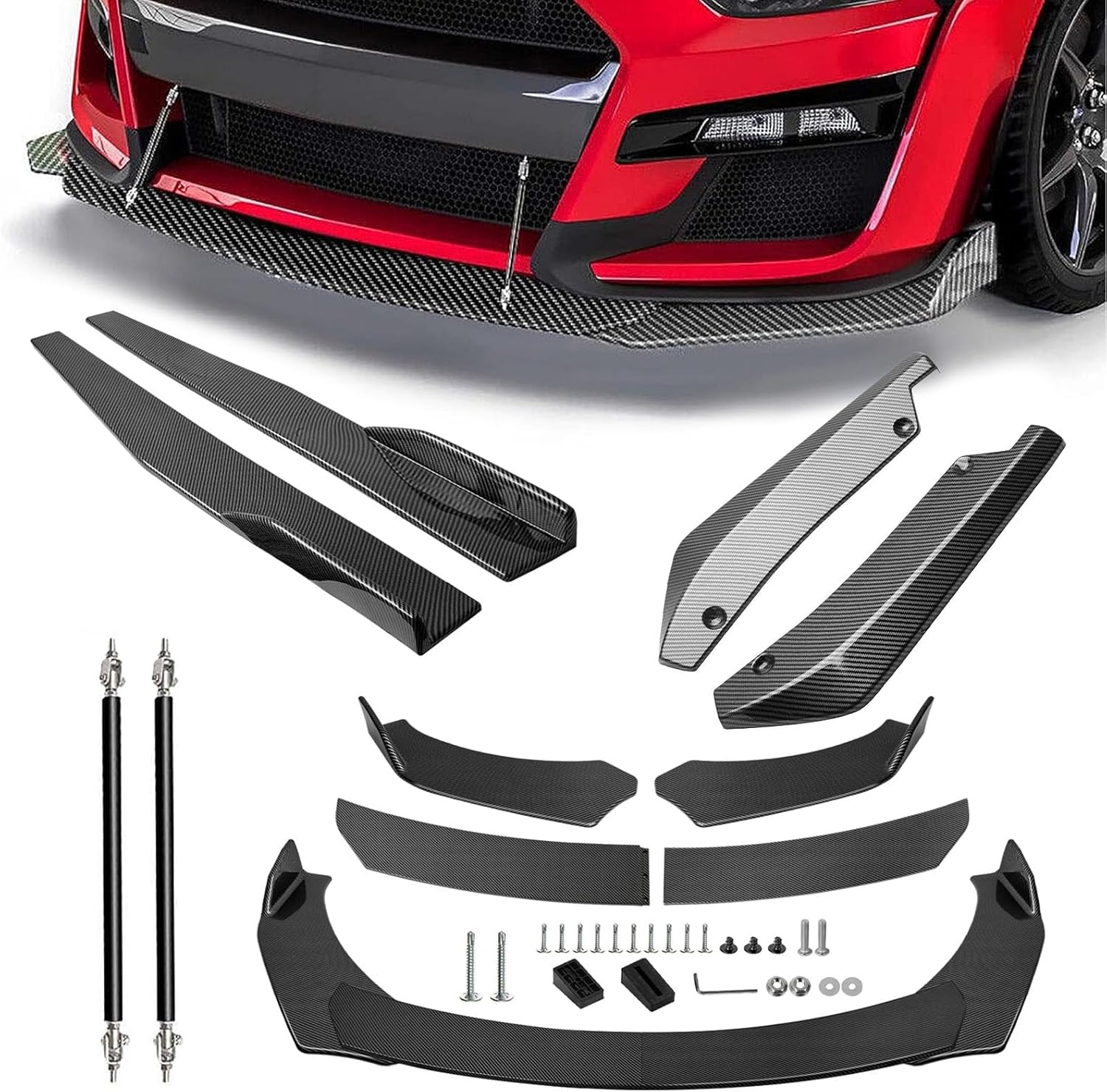 4Pcs Front Bumper Lip Chin Spoiler Diffuser Air Dams Philippines | Ubuy