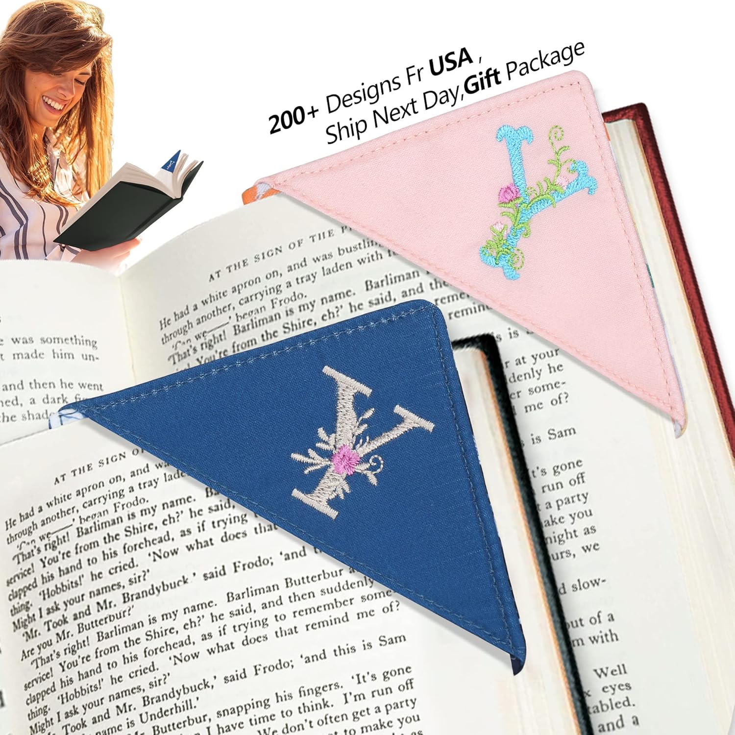 Amazon.com: ABAMERICA 2 Pcs Corner Bookmark Personalized Bookmark ...