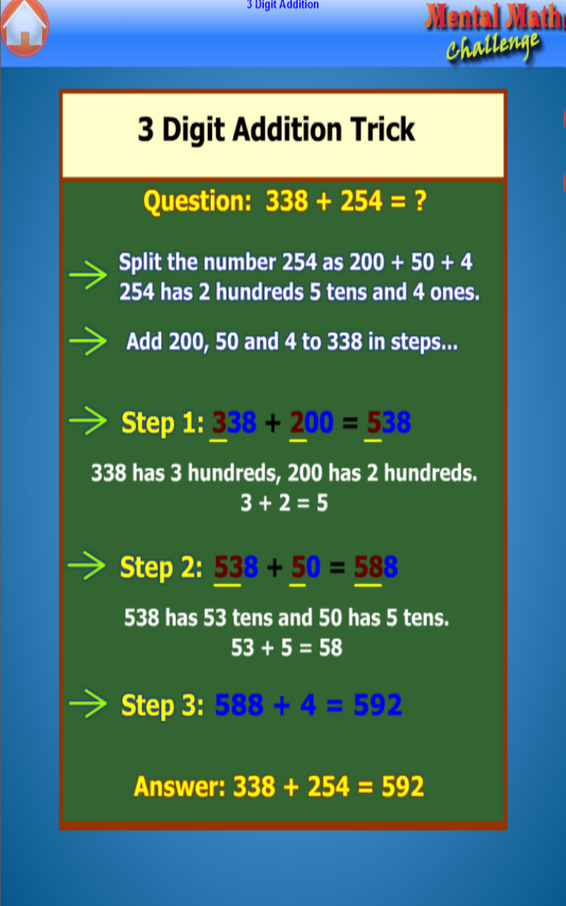 Add and Subtract: Mental Math Challenge - App on Amazon Appstore