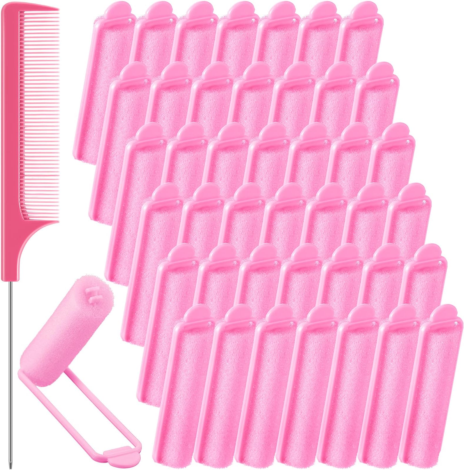 Amazon.com : Syhood 43 Pcs Foam Sponge Hair Rollers Women 0.59 Inch ...