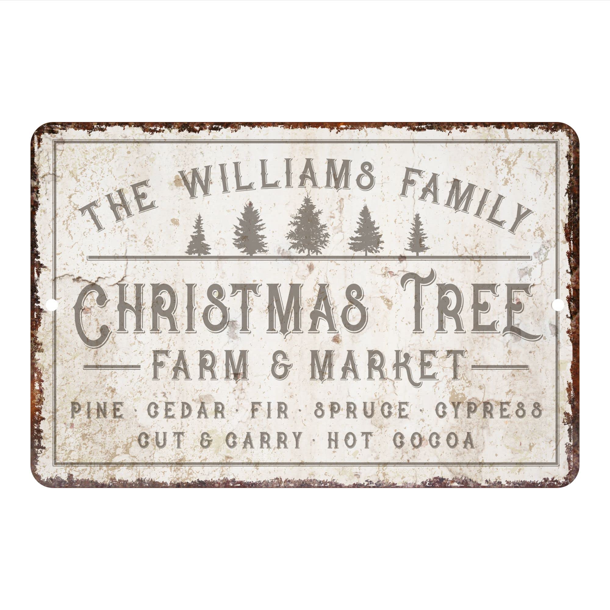 Amazon.com: Pattern Pop Personalized Christmas Wall Sign - Holiday Home ...