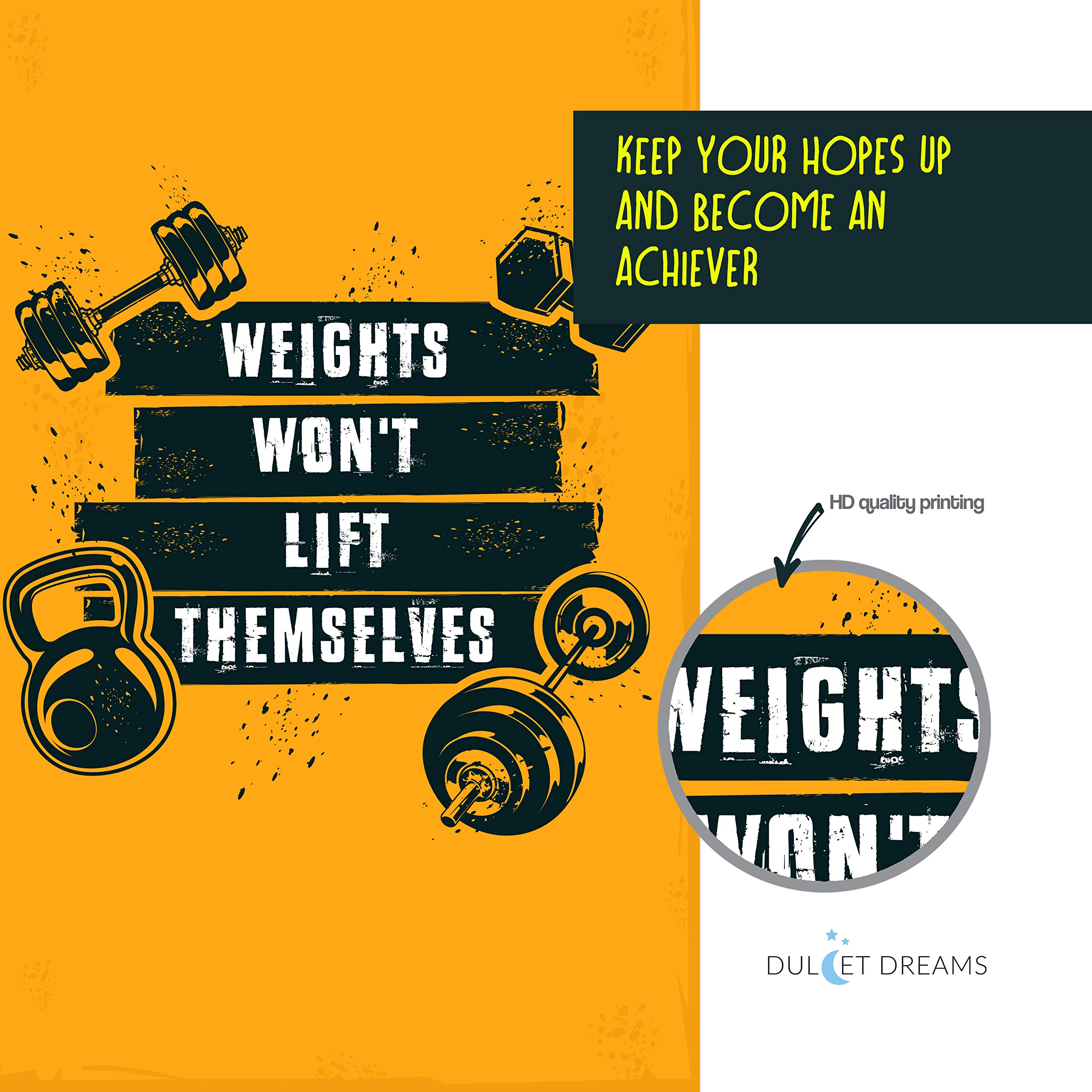 Set Of 6 11x17 Inspirational Gym Posters | Motivational Fitness Wall ...