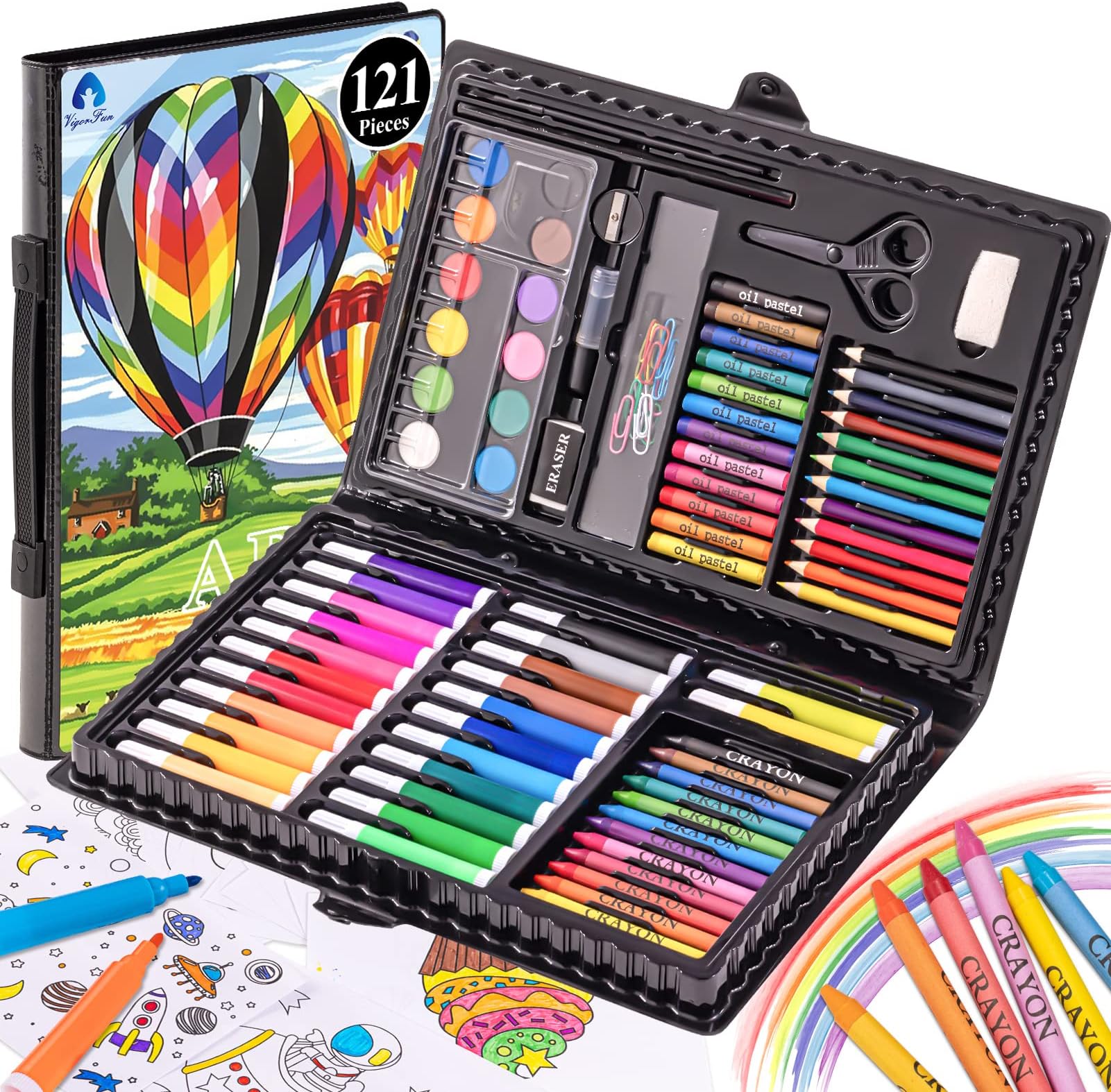 Amazon.com: 168 Piece Art Set,Painting & Drawing Supplies Kit with ...
