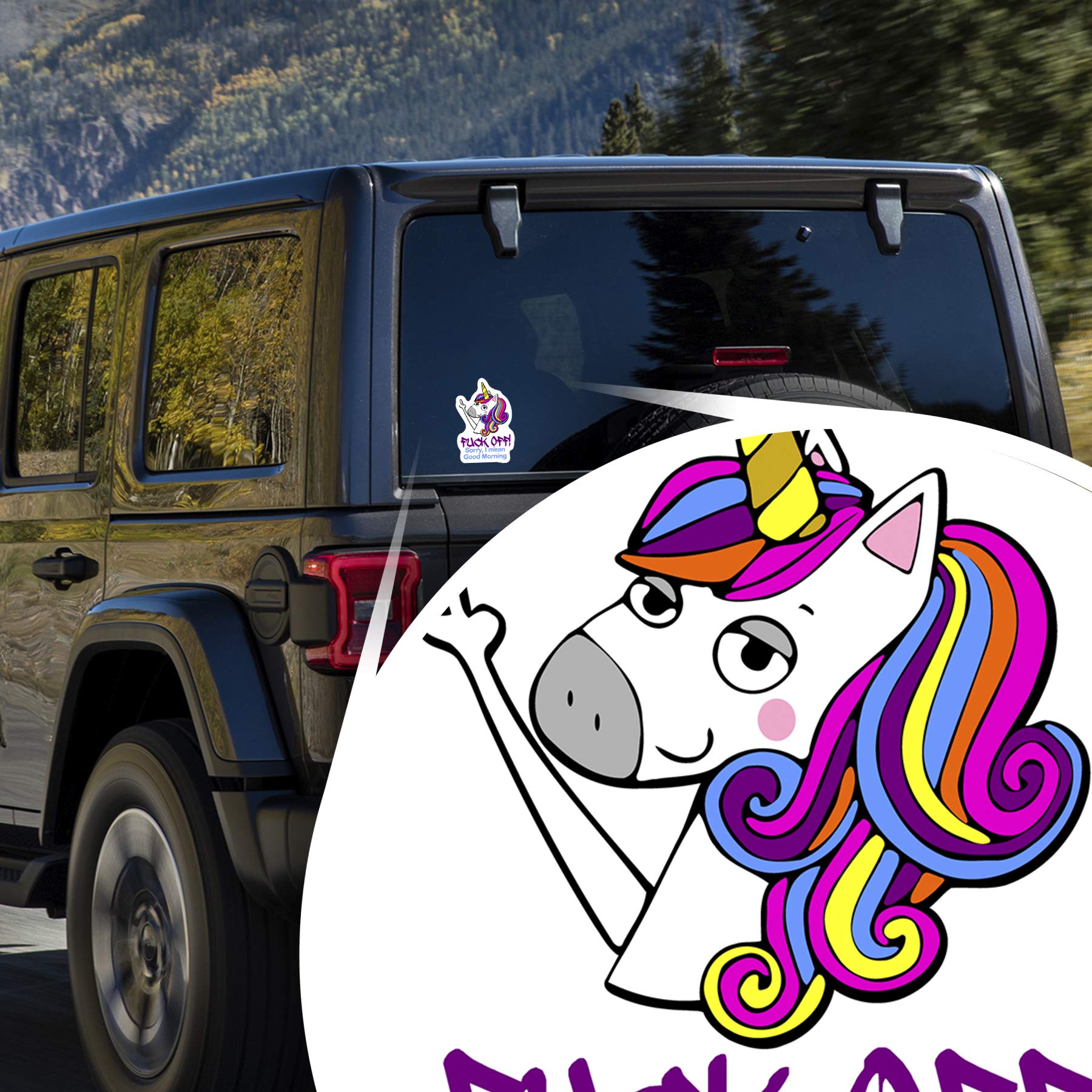 Unicorn Throwing Middle Finger Unicorns