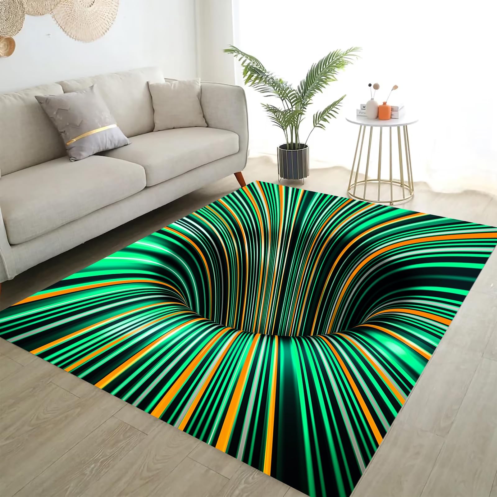 Amazon.com: Custom Optical Illusion Rug,Wood Block 3D Light Area Rug ...