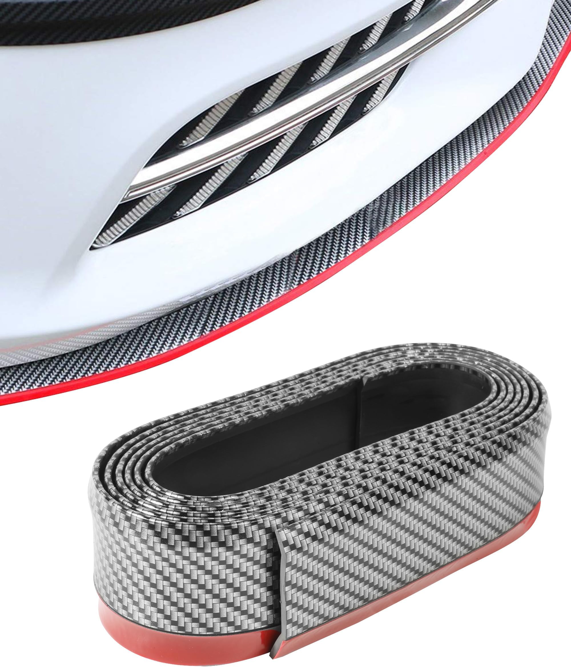 Amazon.com: RACOONA 8.2FT Car Spoiler,Front Lip Spoiler,Car Front ...