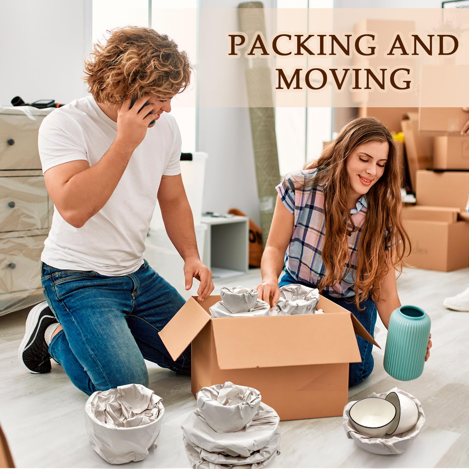Snapklik.com : 27”x15” 100 Sheet Packing Paper Sheets For Moving ...