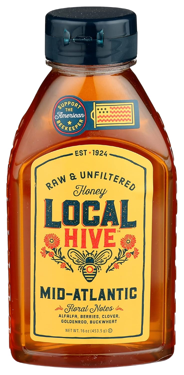 Amazon.com : Local Hive, Honey Middle Atlantic, 16 Ounce : Grocery ...